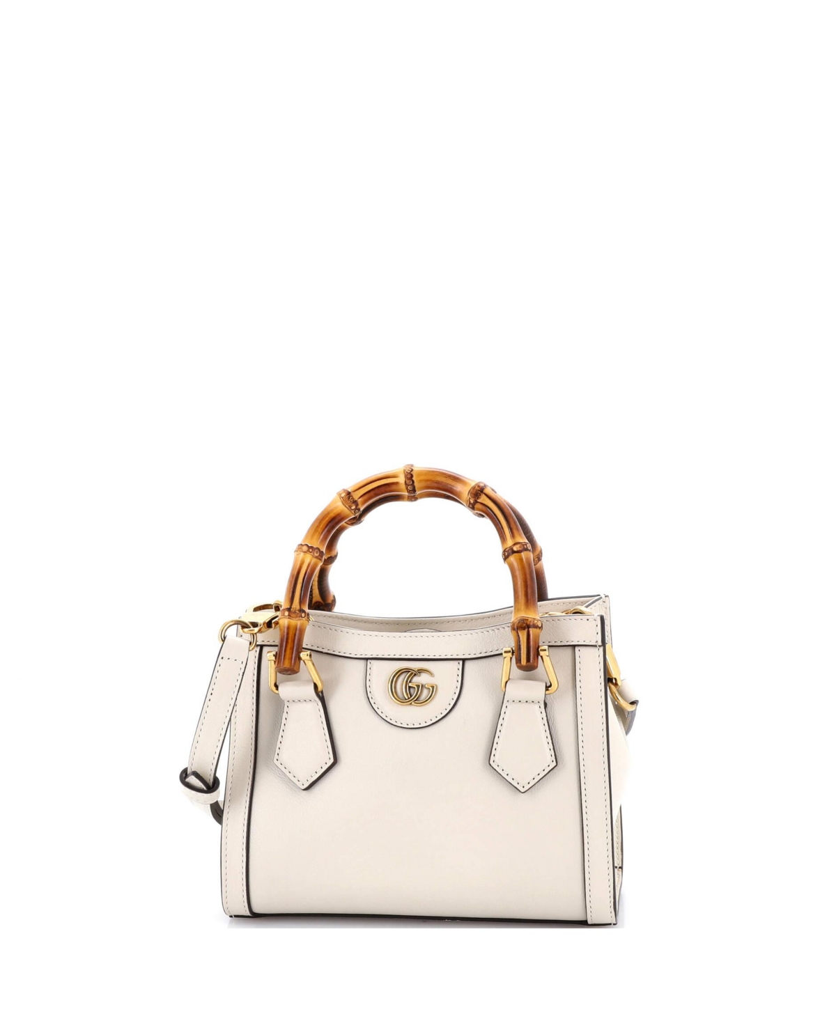 Click here for Pre-Owned Gucci Mini Diana Nm Bamboo Handle Tote L... prices