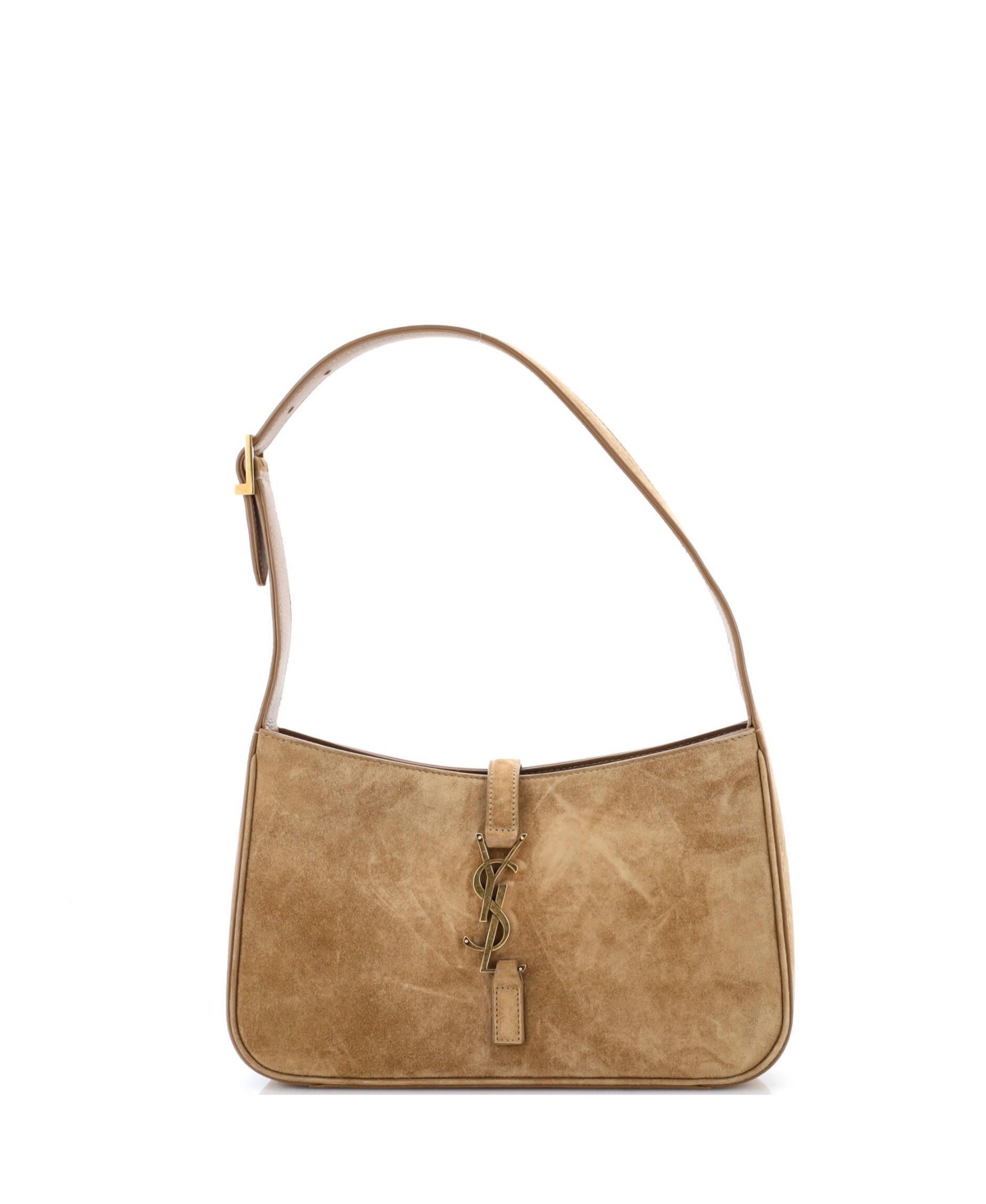 Click here for Pre-Owned Saint Laurent Small Le 5 a 7 Hobo Suede... prices