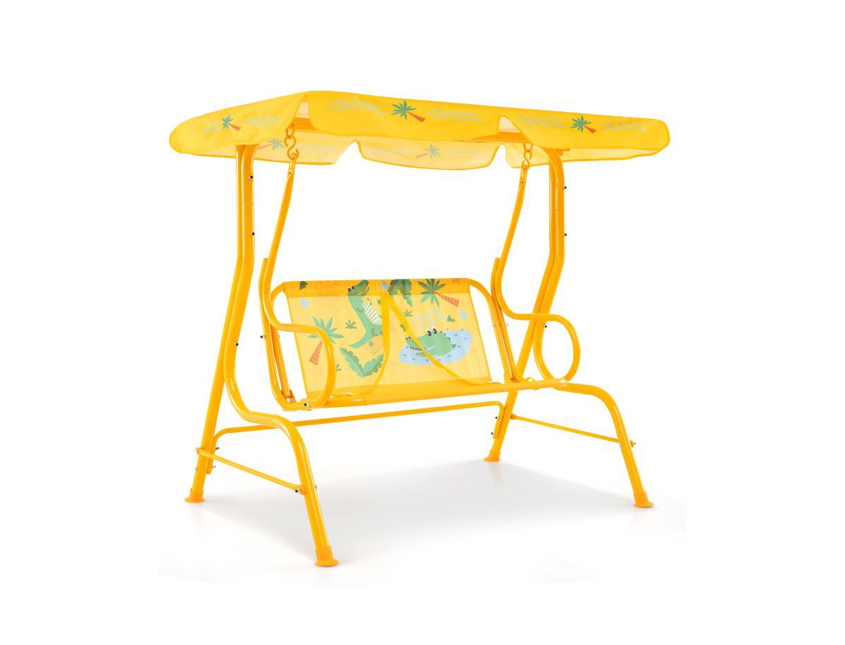 Click here for Hongge 2 Seater Kids Patio Swing with Metal Stand... prices