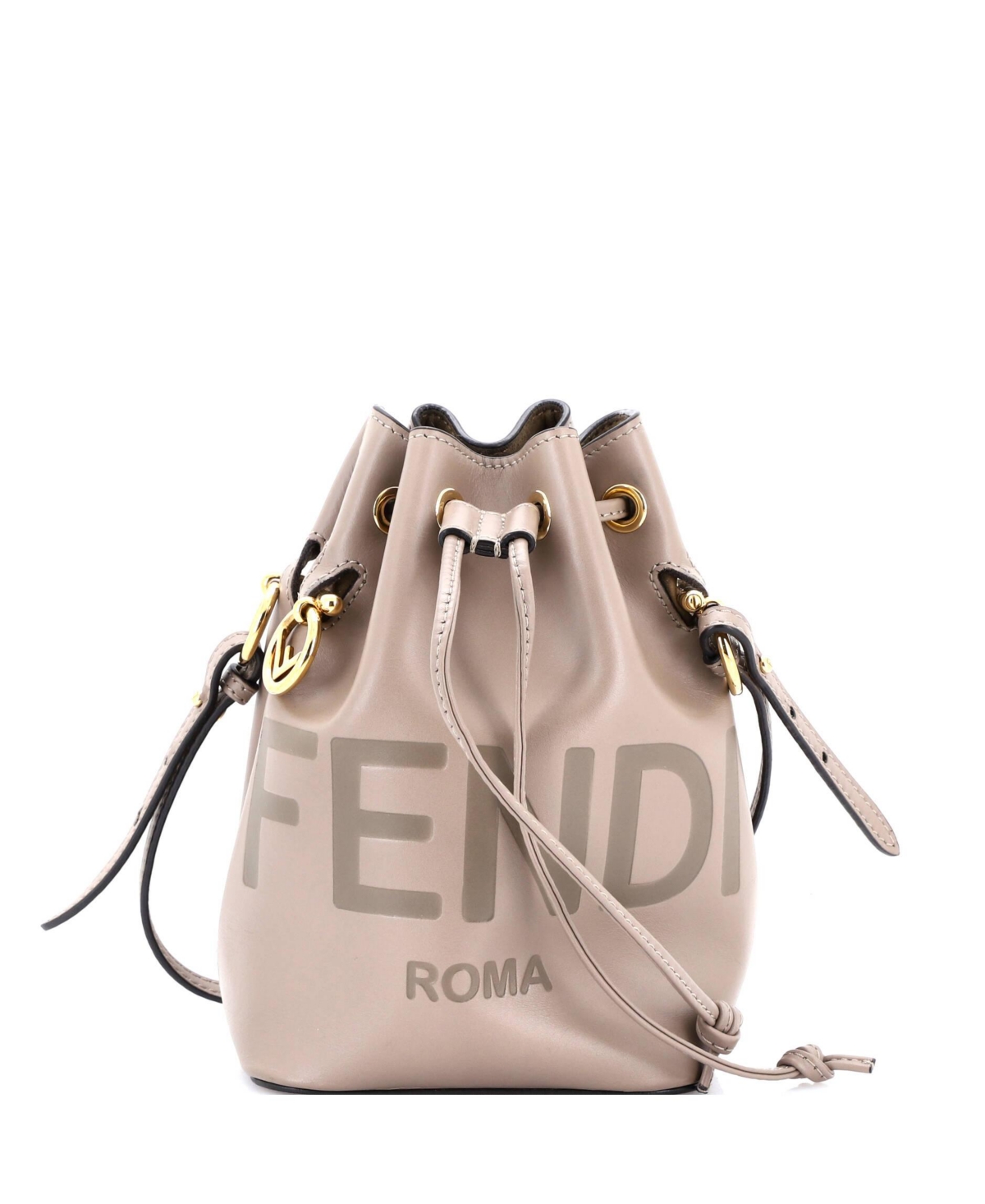 Click here for Pre-Owned Fendi Mini Logo Mon Tresor Bucket Bag Le... prices