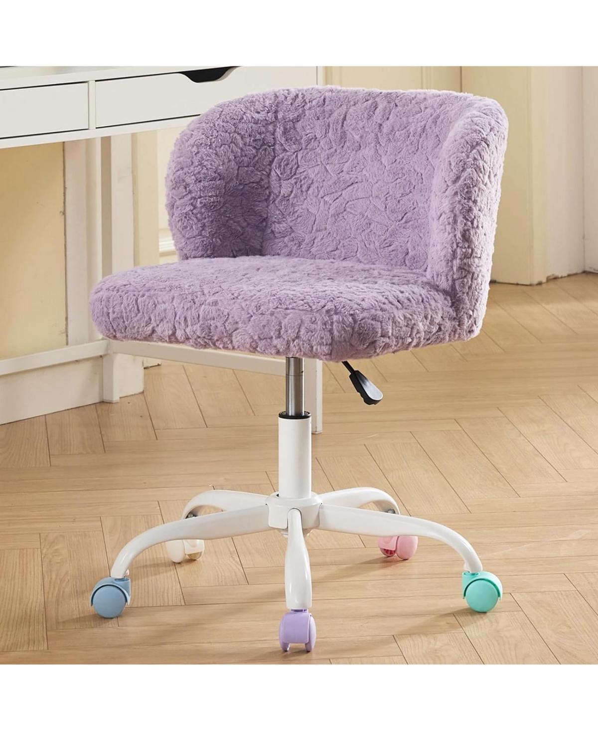 Click here for Rainsken Faux Fur Office Chair - Adjustable Swivel... prices