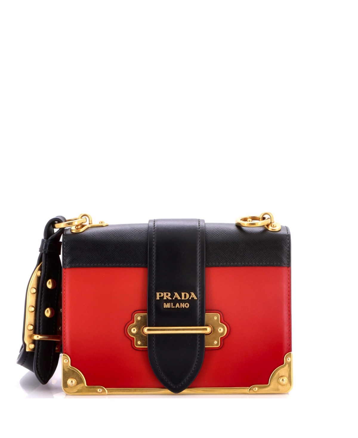 Click here for Pre-Owned Prada Small Cahier Chain Crossbody Bag C... prices