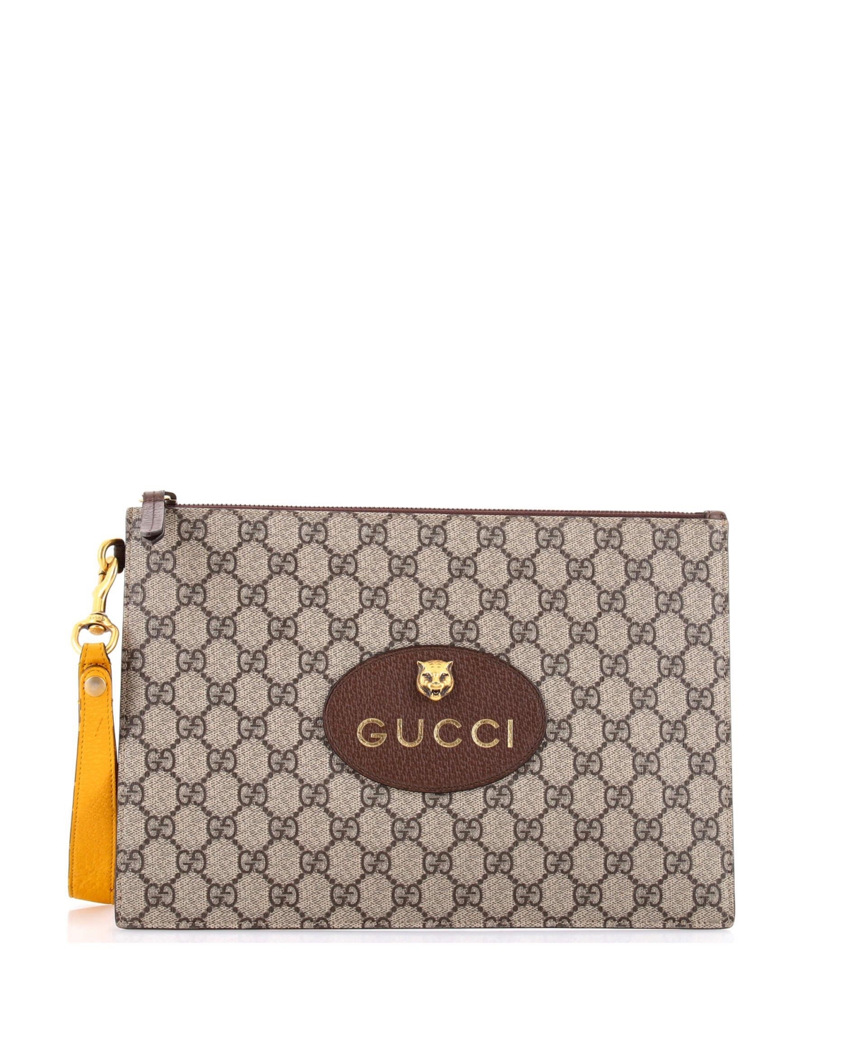 Click here for Pre-Owned Gucci Neo Vintage Wristlet Pouch Gg Coat... prices