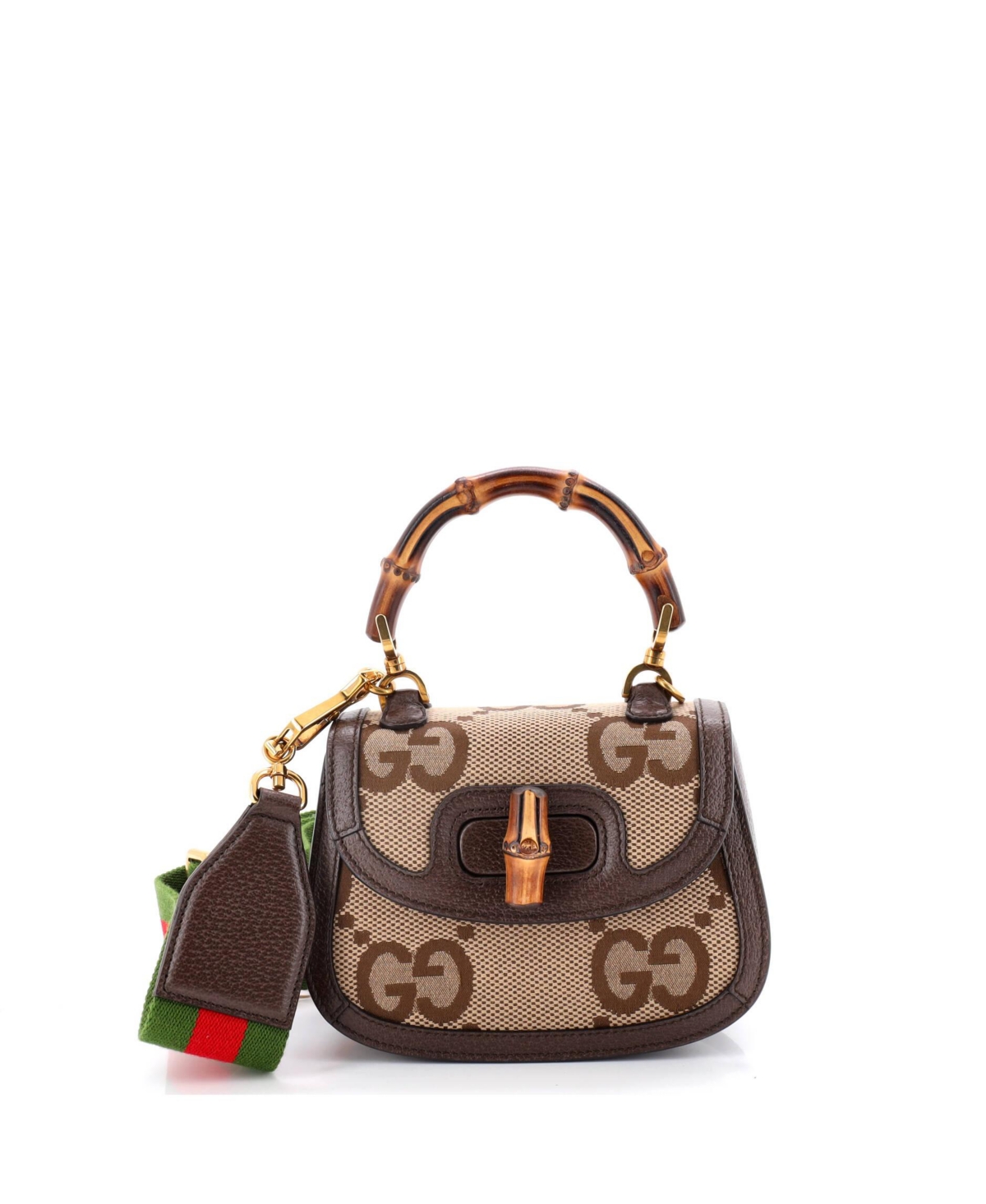 Click here for Pre-Owned Gucci Mini Bamboo 1947 Top Handle Bag Ju... prices