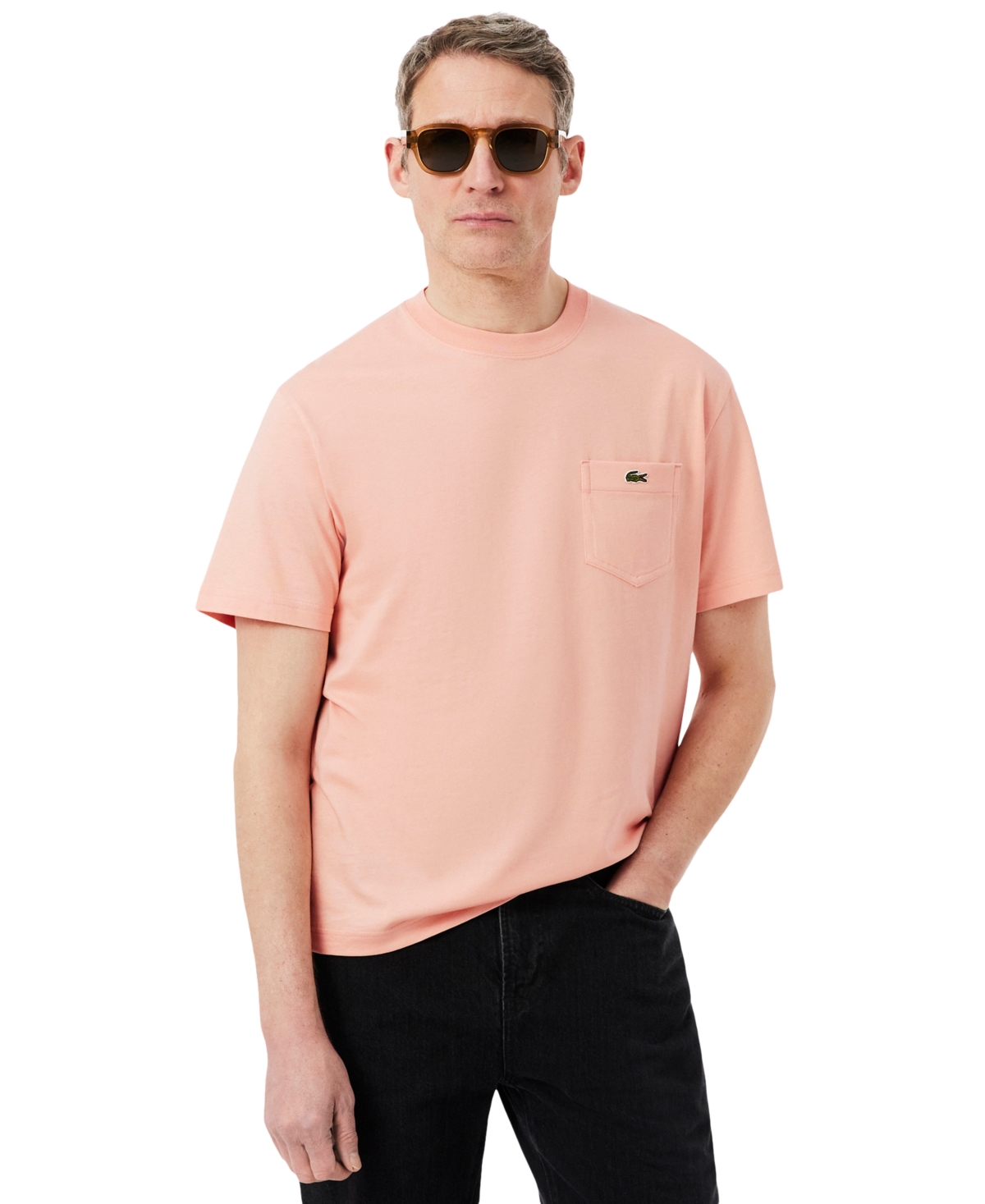 Click here for Lacoste Mens Front Pocket Crewneck Jersey T-Shirt... prices