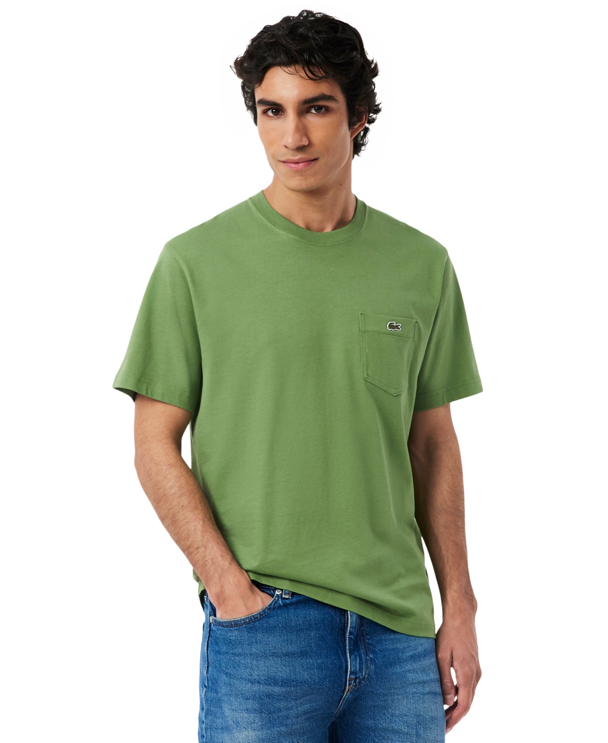 Click here for Lacoste Mens Front Pocket Crewneck Jersey T-Shirt... prices
