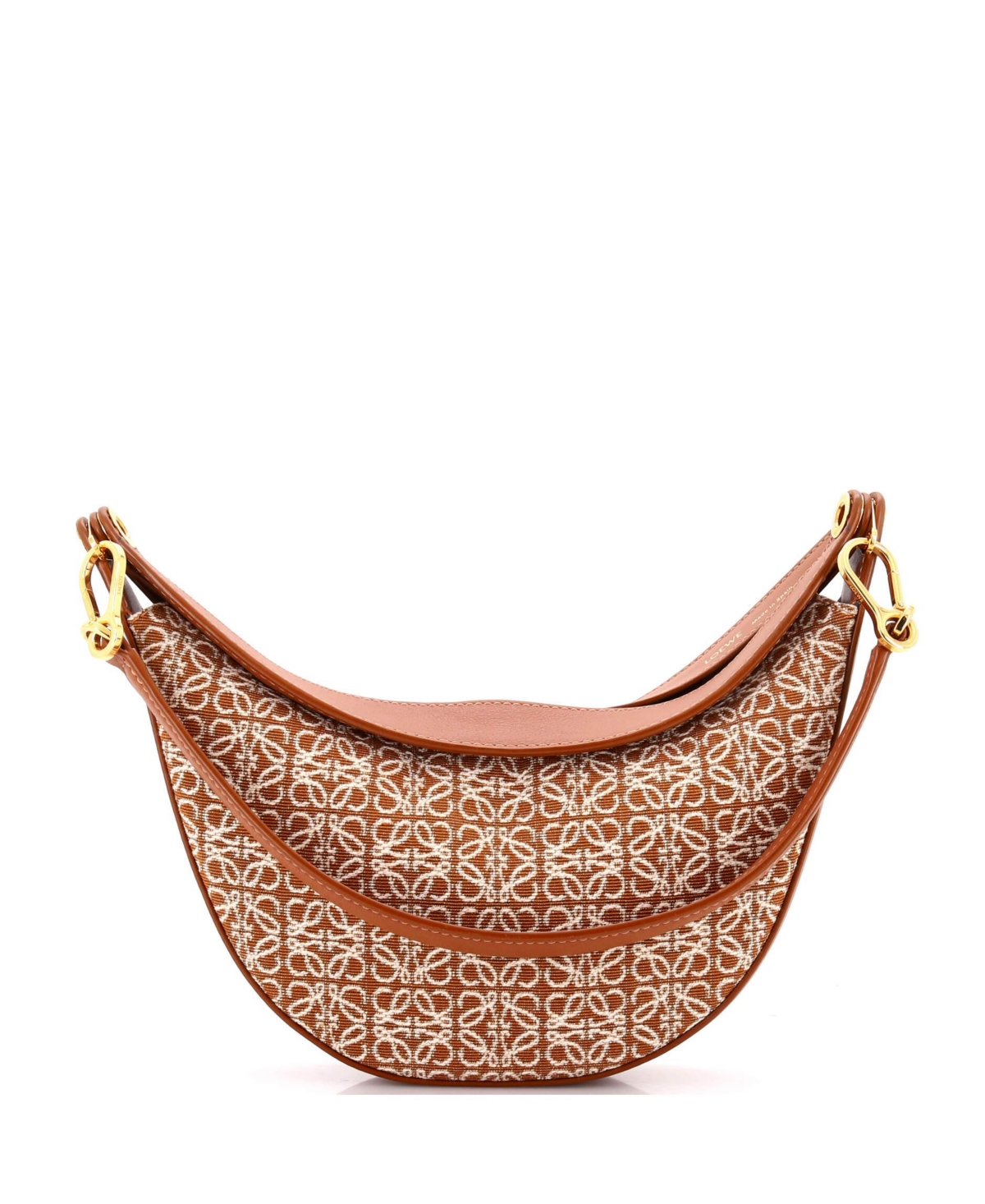 Click here for Pre-Owned Loewe Luna Hobo Anagram Jacquard - Brown prices