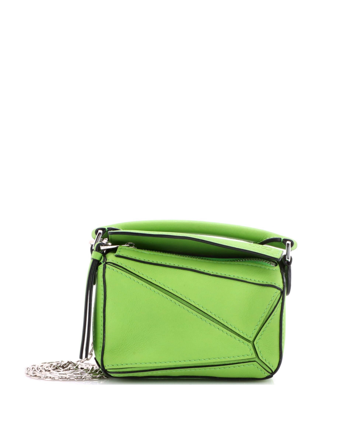 Click here for Pre-Owned Loewe Nano Puzzle Bag Leather - Green prices