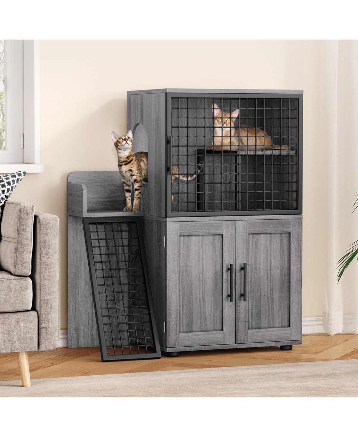 Click here for gaomon Modern Hidden Cat Litter Box Enclosure with... prices