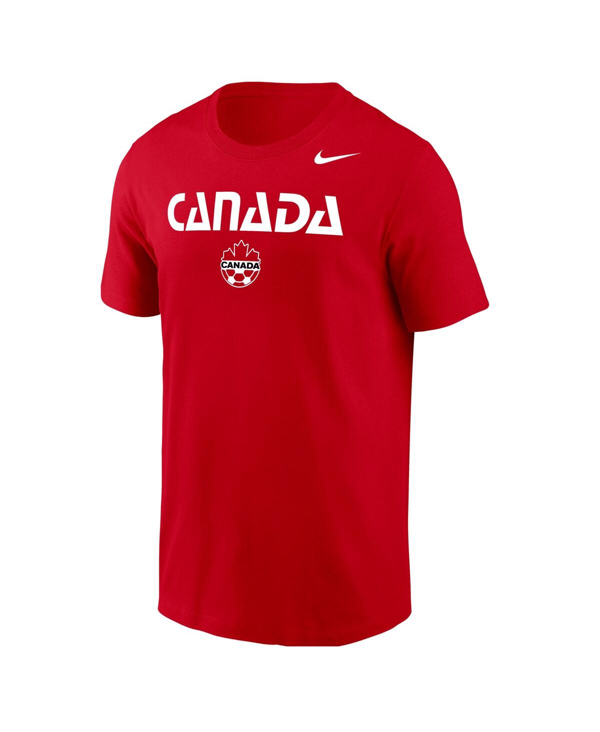 Click here for Nike Mens Red Canada Soccer Country T-Shirt - Red prices