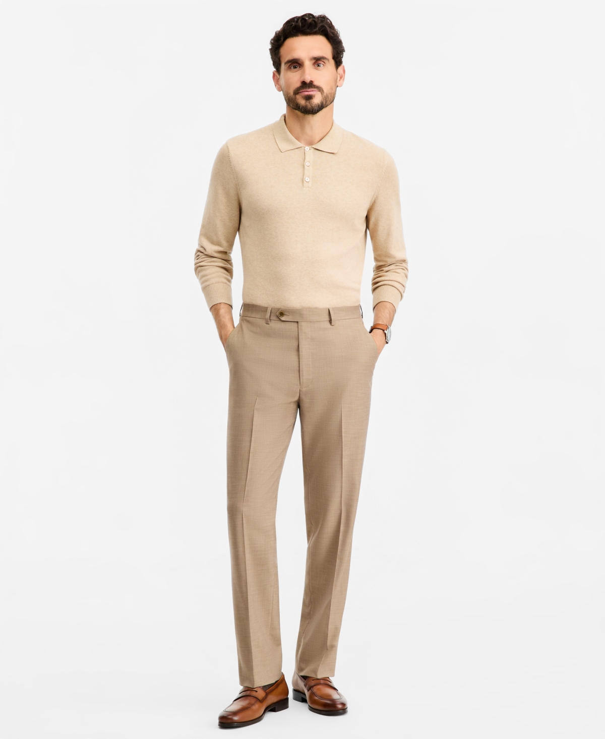 Click here for Tallia Mens Classic-Fit Tan Suit Separate Pants -... prices