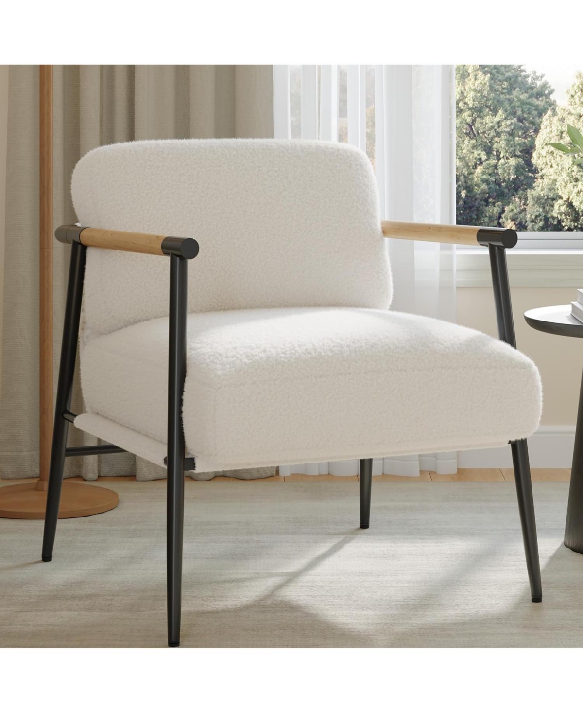 Click here for gaomon Modern Accent Chair  Comfy Chair with Metal... prices