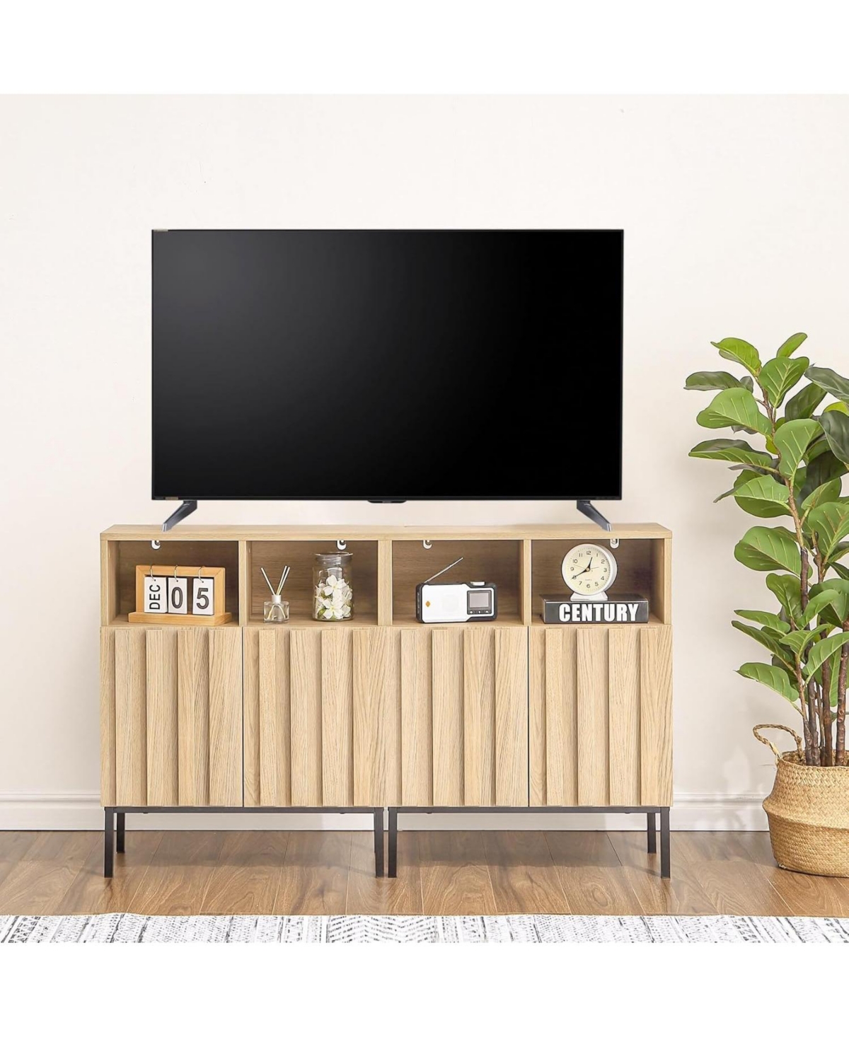 Click here for gaomon Set of 2 Fluted Sideboard Storage Cabinets... prices