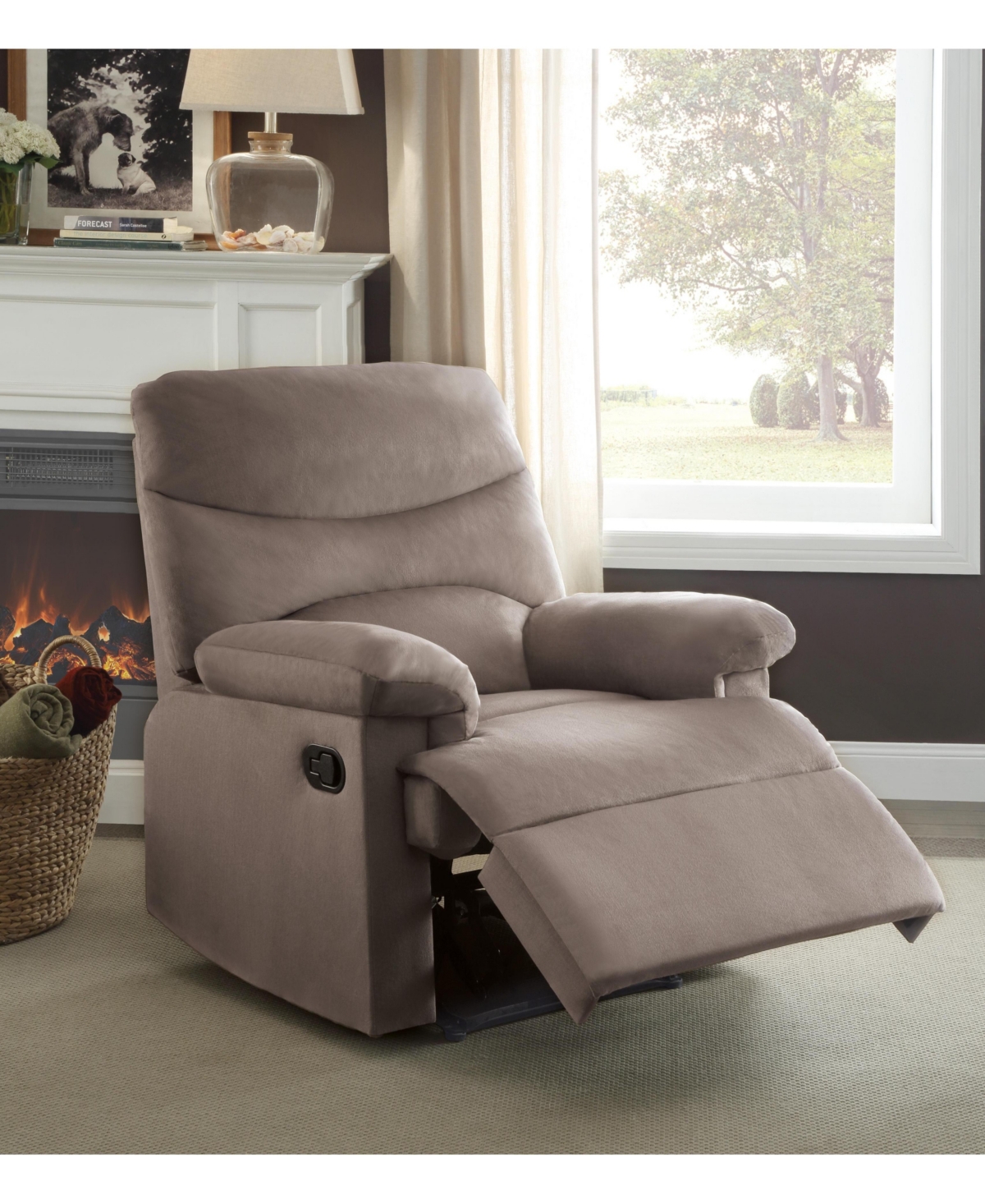Click here for sumyeg Woven Fabric Motion Recliner - Light brown prices