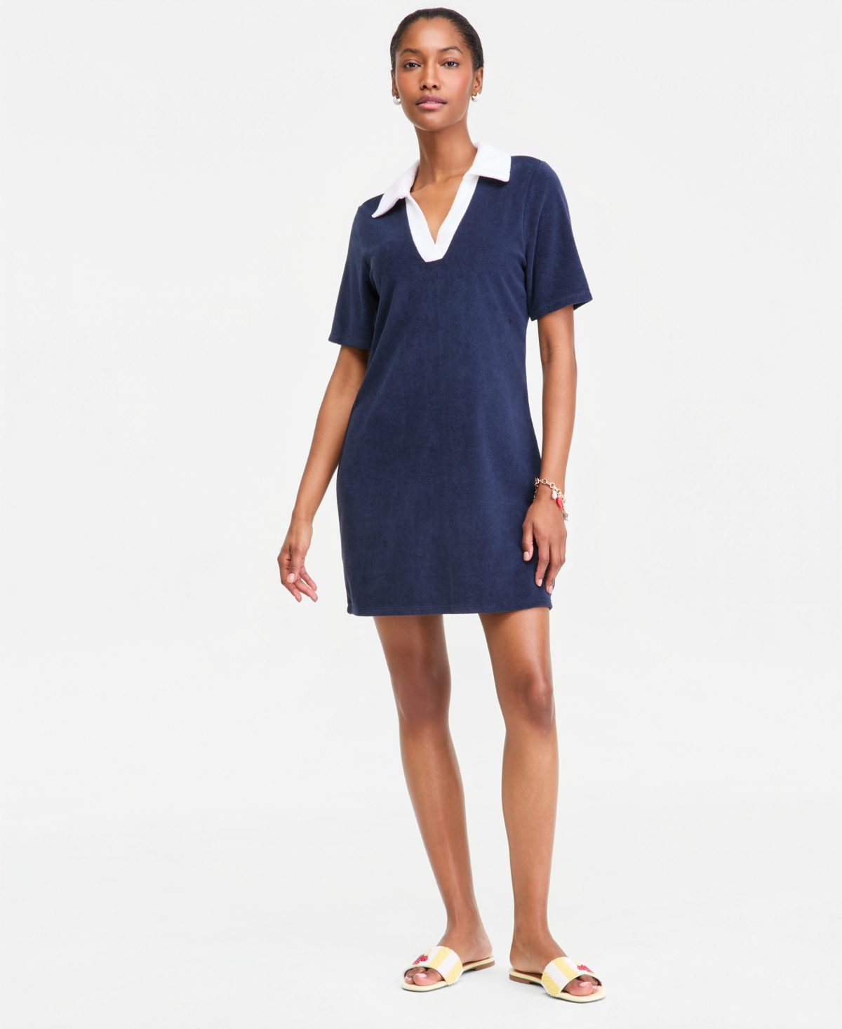 Click here for On 34th Womens Terry Relaxed Polo Dress  Macys Exc... prices
