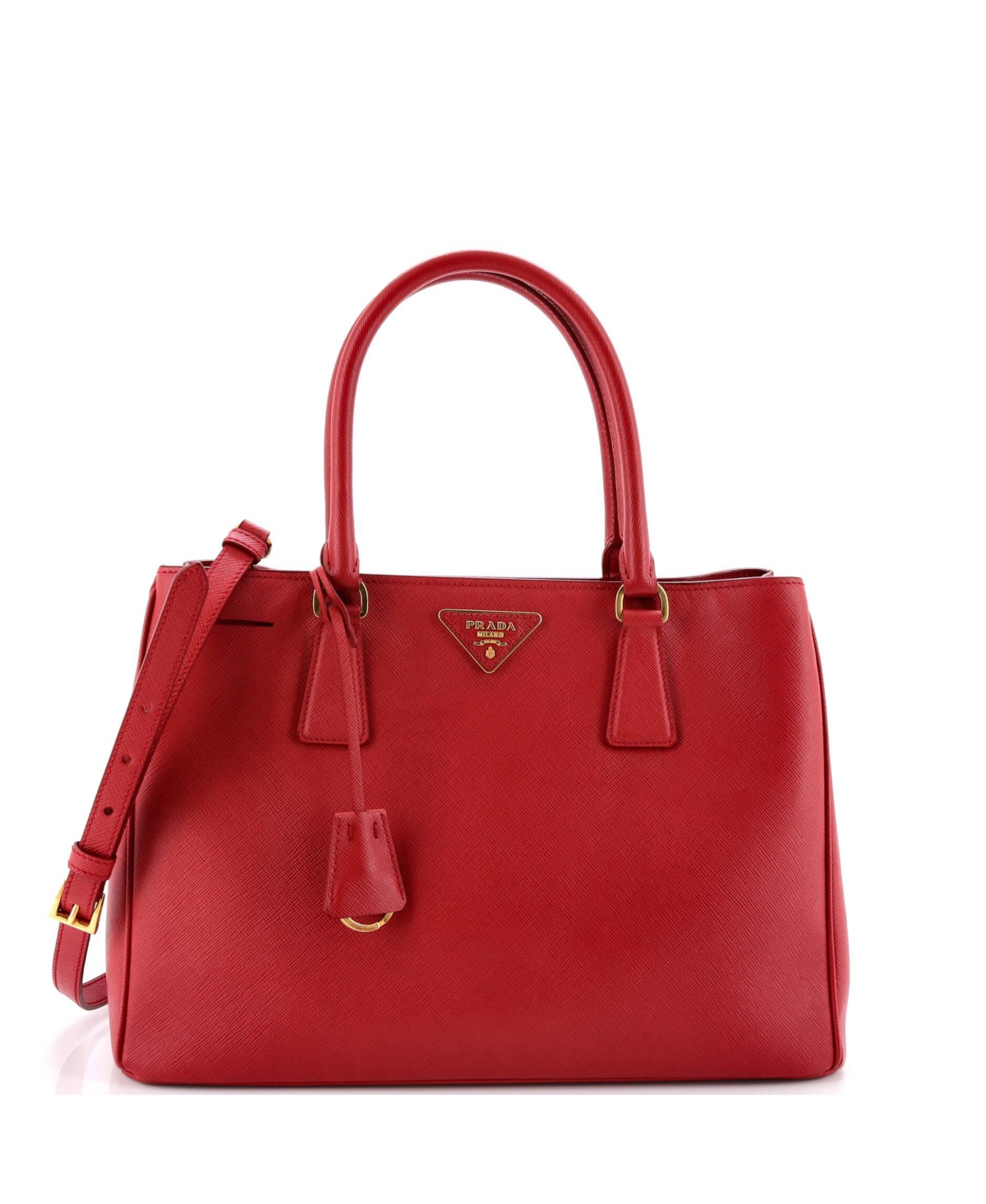Click here for Pre-Owned Prada Medium Gardeners Tote Saffiano Lea... prices