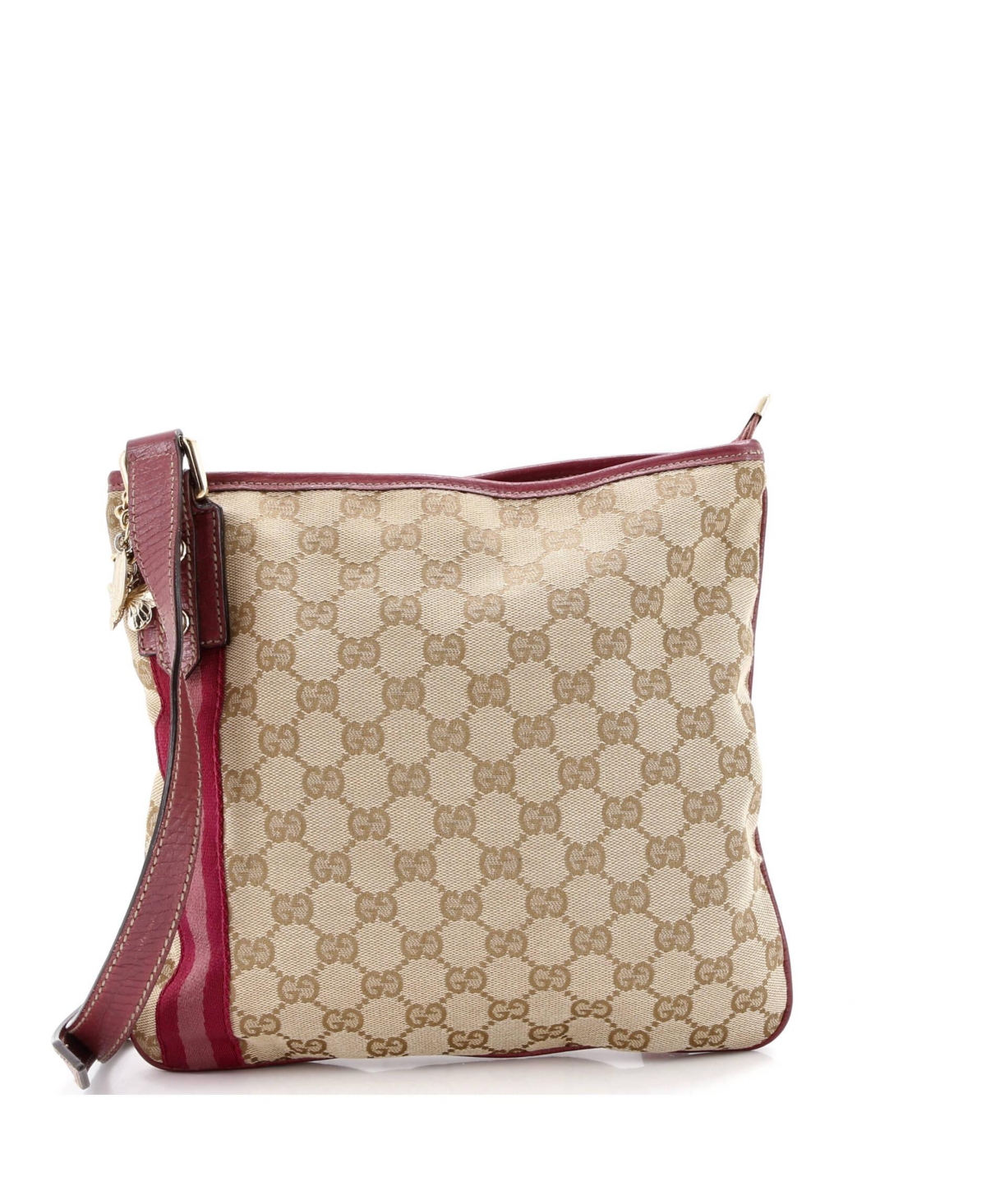 Click here for Pre-Owned Gucci Jolicoeur Messenger Bag Gg Canvas... prices