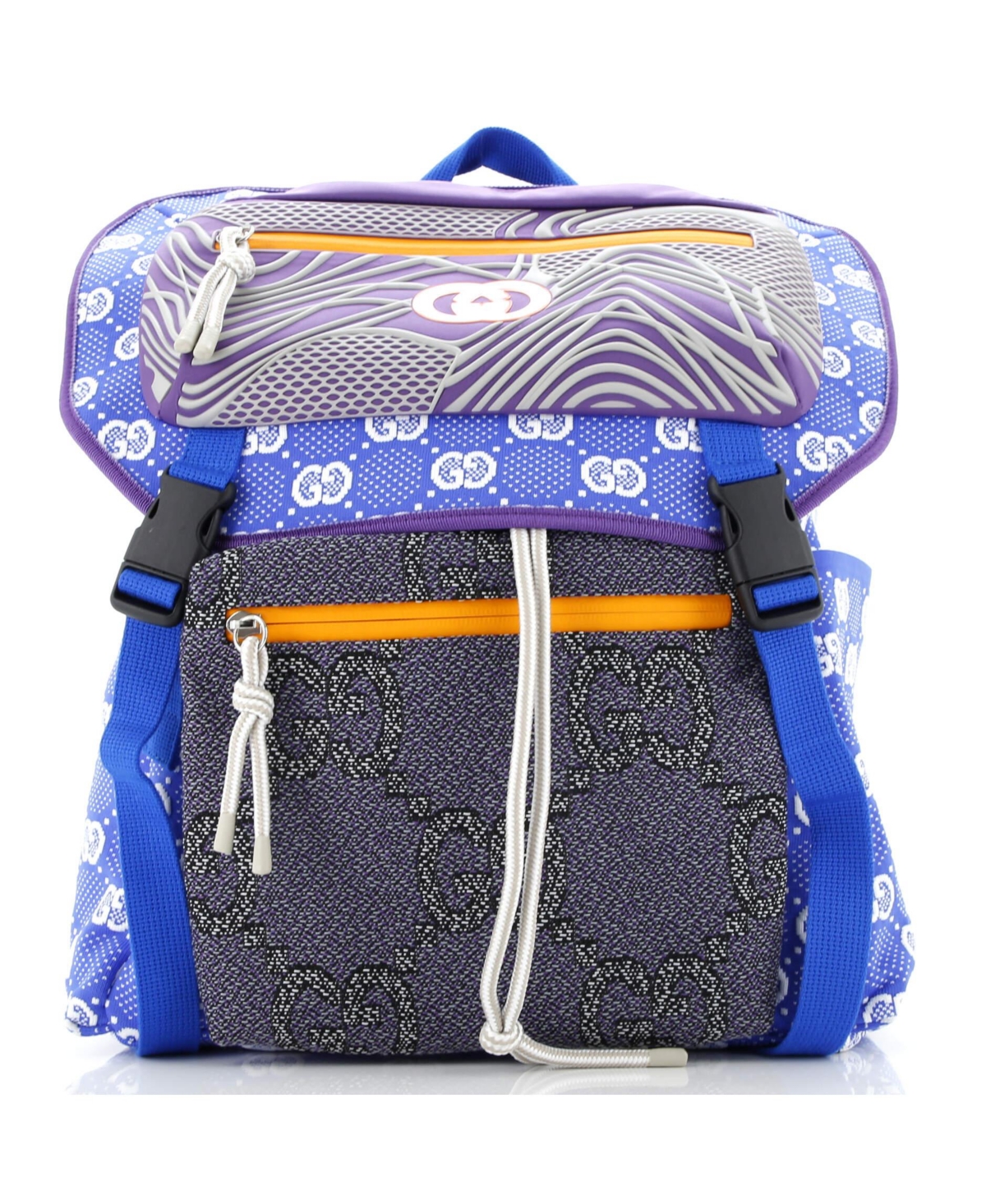 Click here for Pre-Owned Gucci Large Panelled Double Buckle Backp... prices