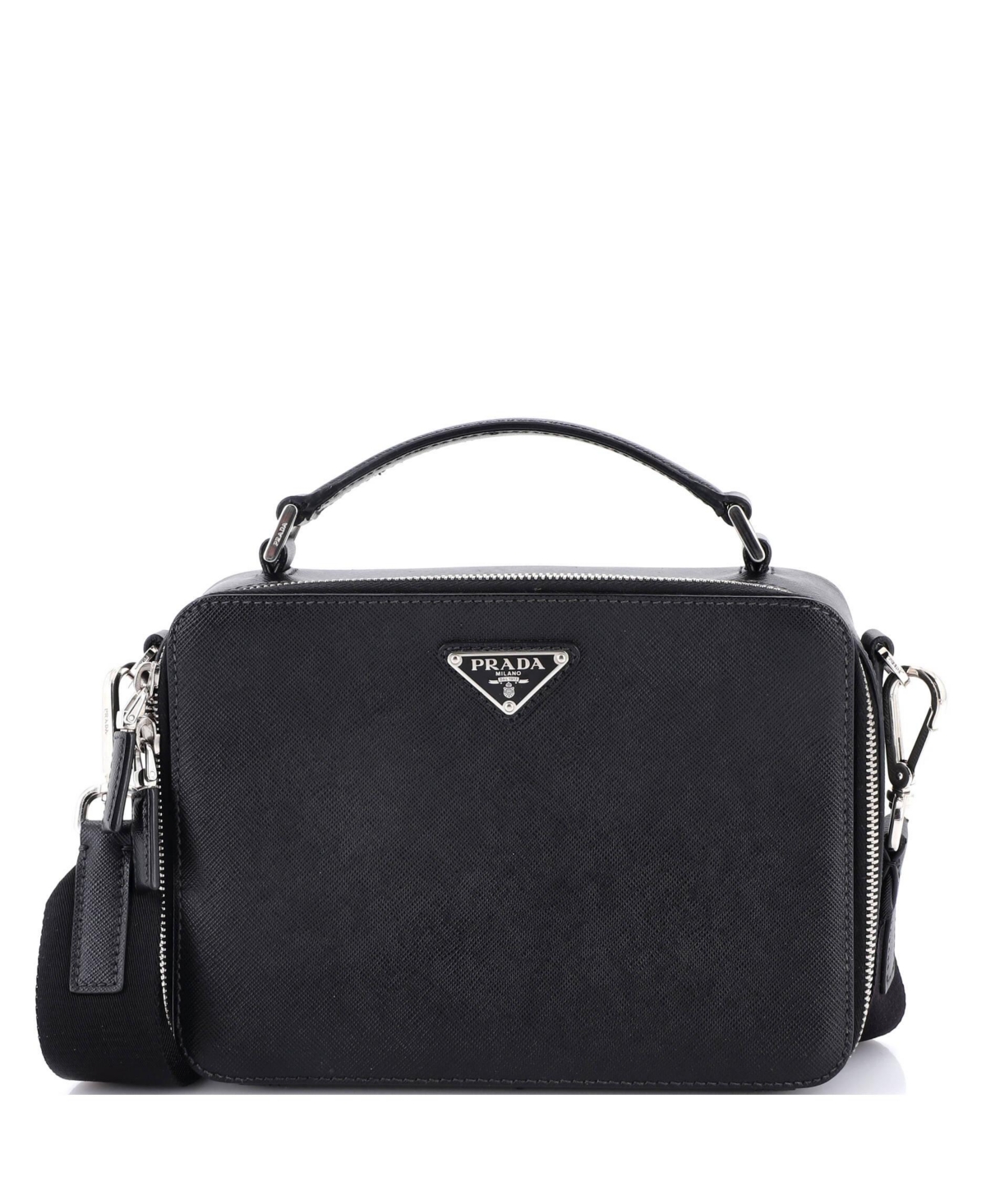Click here for Pre-Owned Prada Small Brique Crossbody Bag Saffian... prices