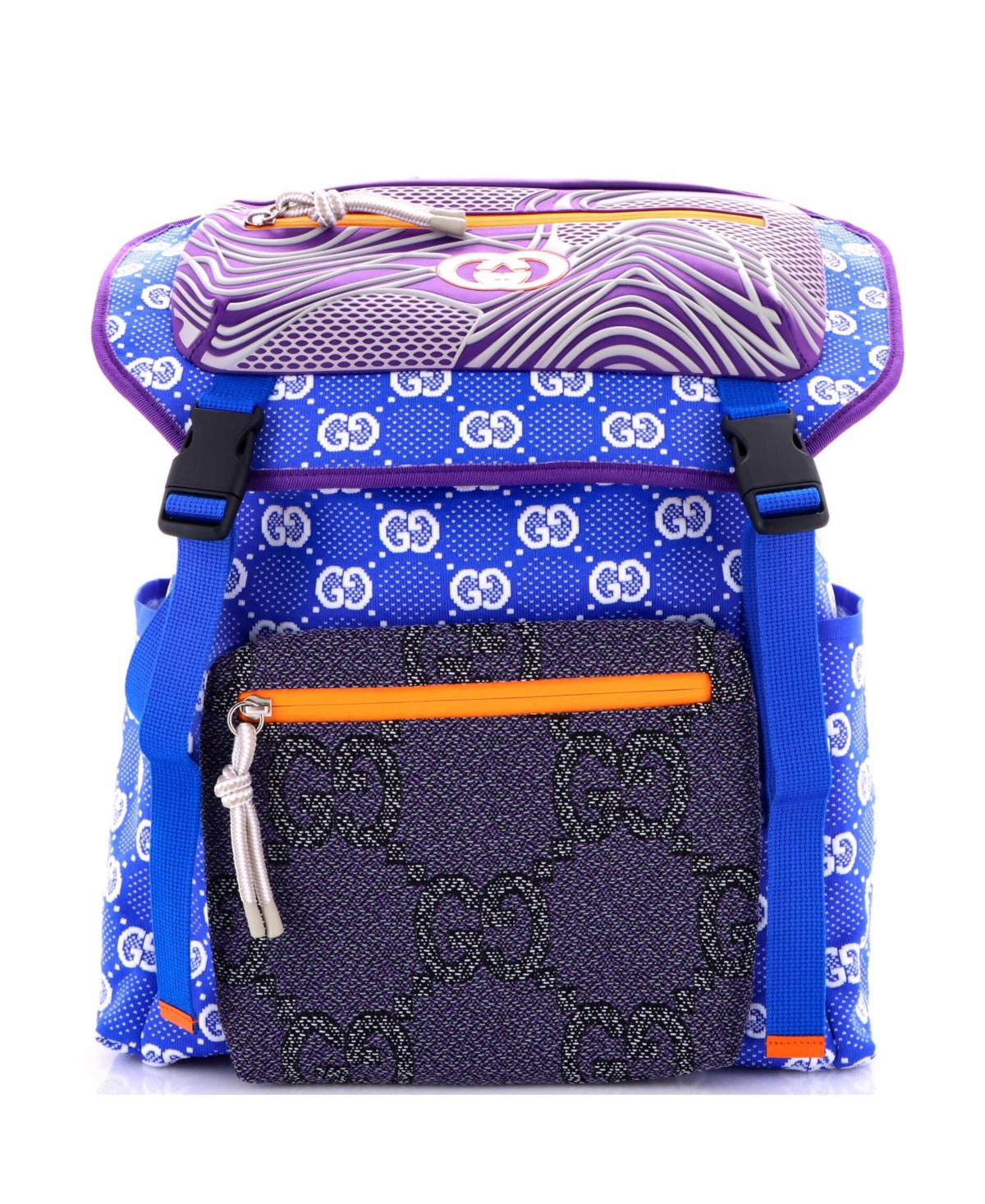 Click here for Pre-Owned Gucci Large Panelled Double Buckle Backp... prices