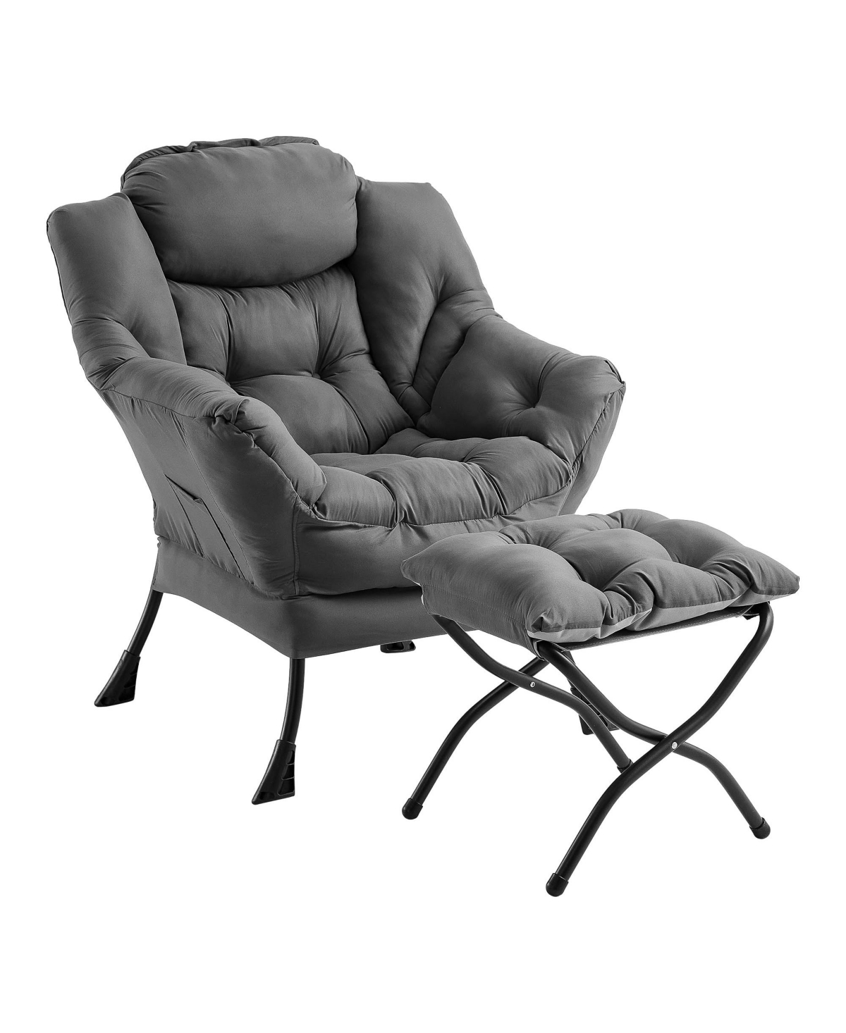 Click here for gaomon Cotton Lazy Sofa Couch Chair with Ottoman... prices