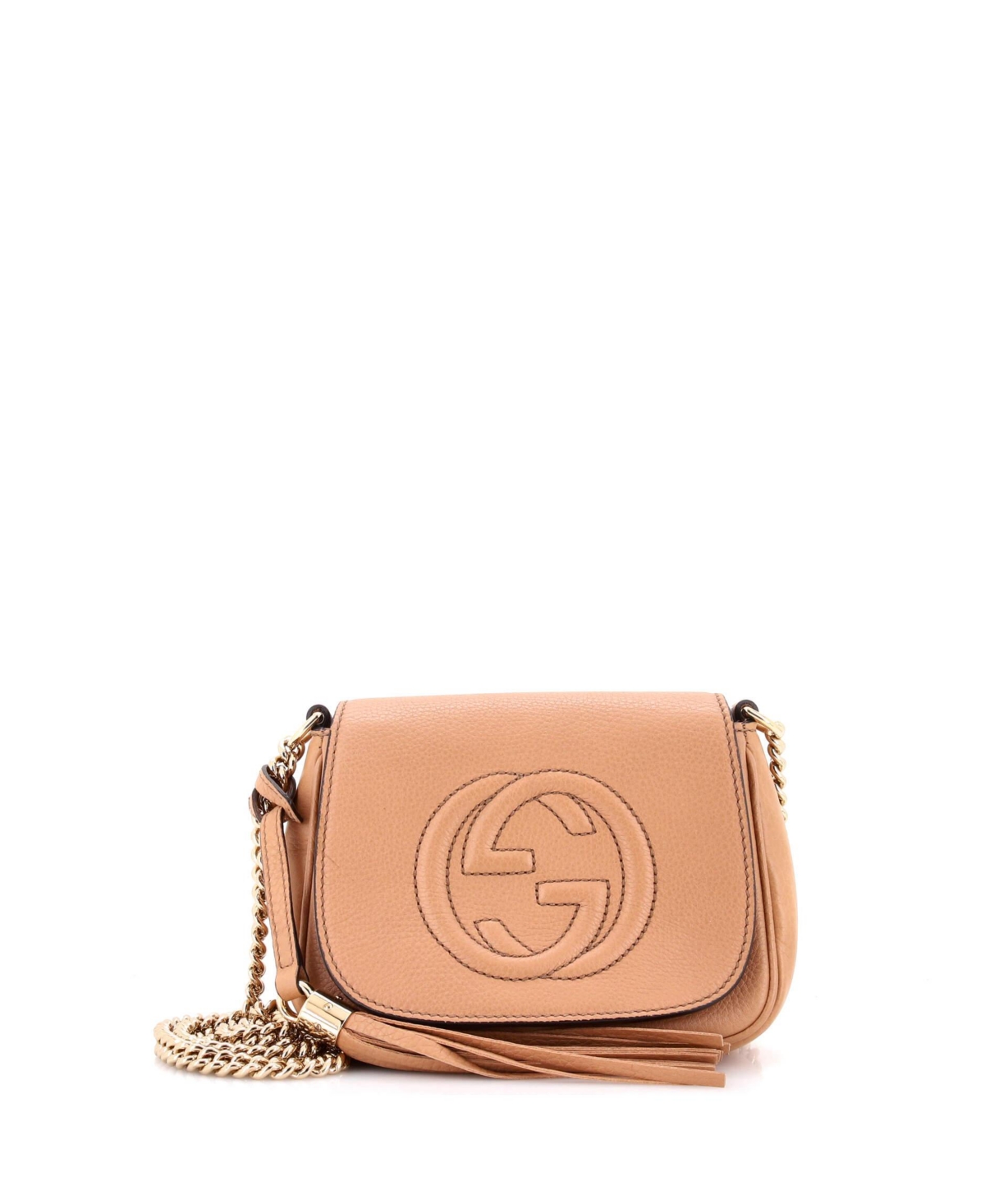 Click here for Pre-Owned Gucci Small Soho Chain Crossbody Bag Lea... prices