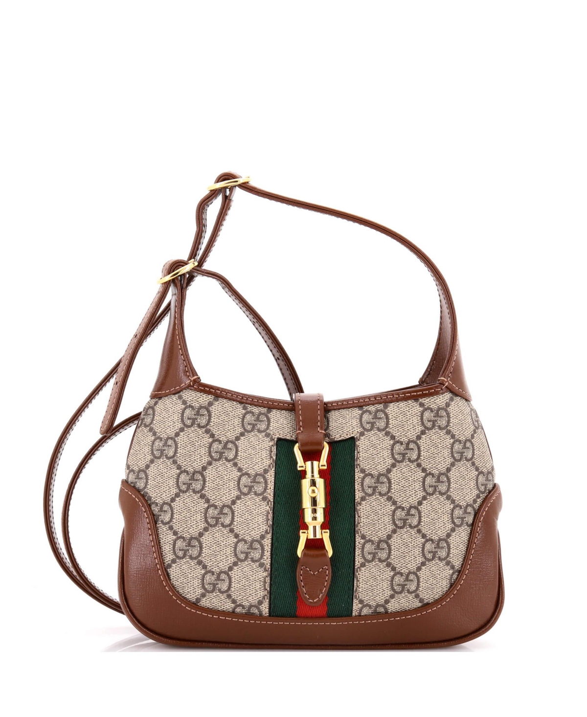 Click here for Pre-Owned Gucci Mini Jackie 1961 Hobo Gg Coated Ca... prices