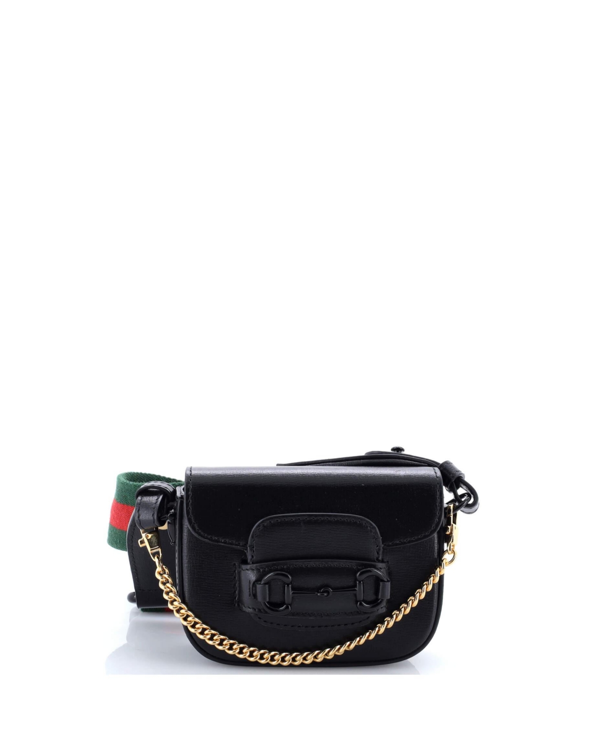 Click here for Pre-Owned Gucci Horsebit 1955 Flap Wallet with Str... prices