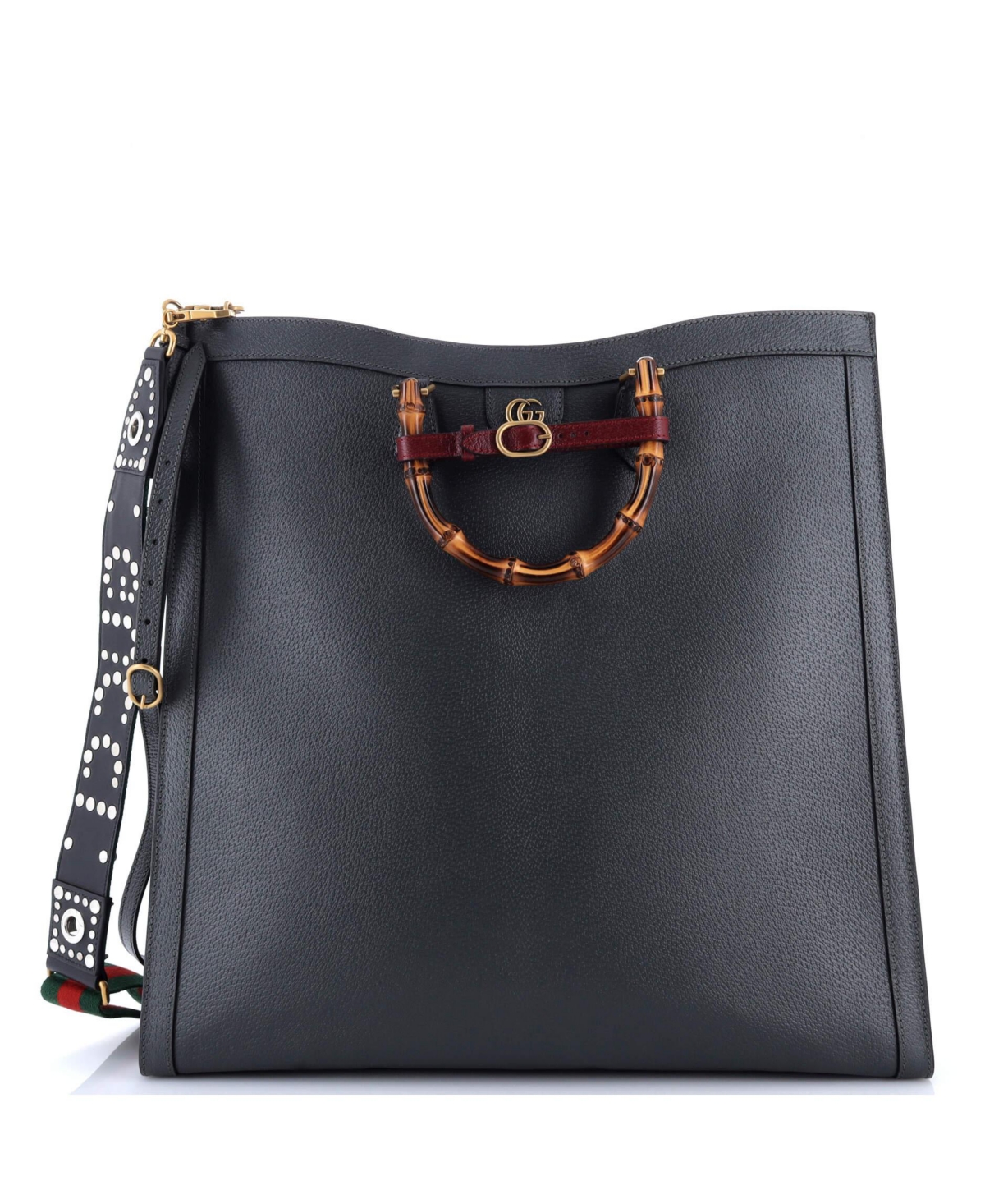 Click here for Pre-Owned Gucci Maxi Diana Nm Bamboo Handle Tote L... prices