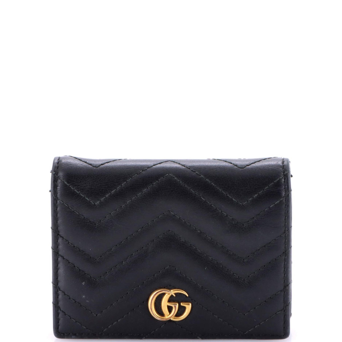 Click here for Pre-Owned Gucci Gg Marmont Flap Card Case Matelass... prices