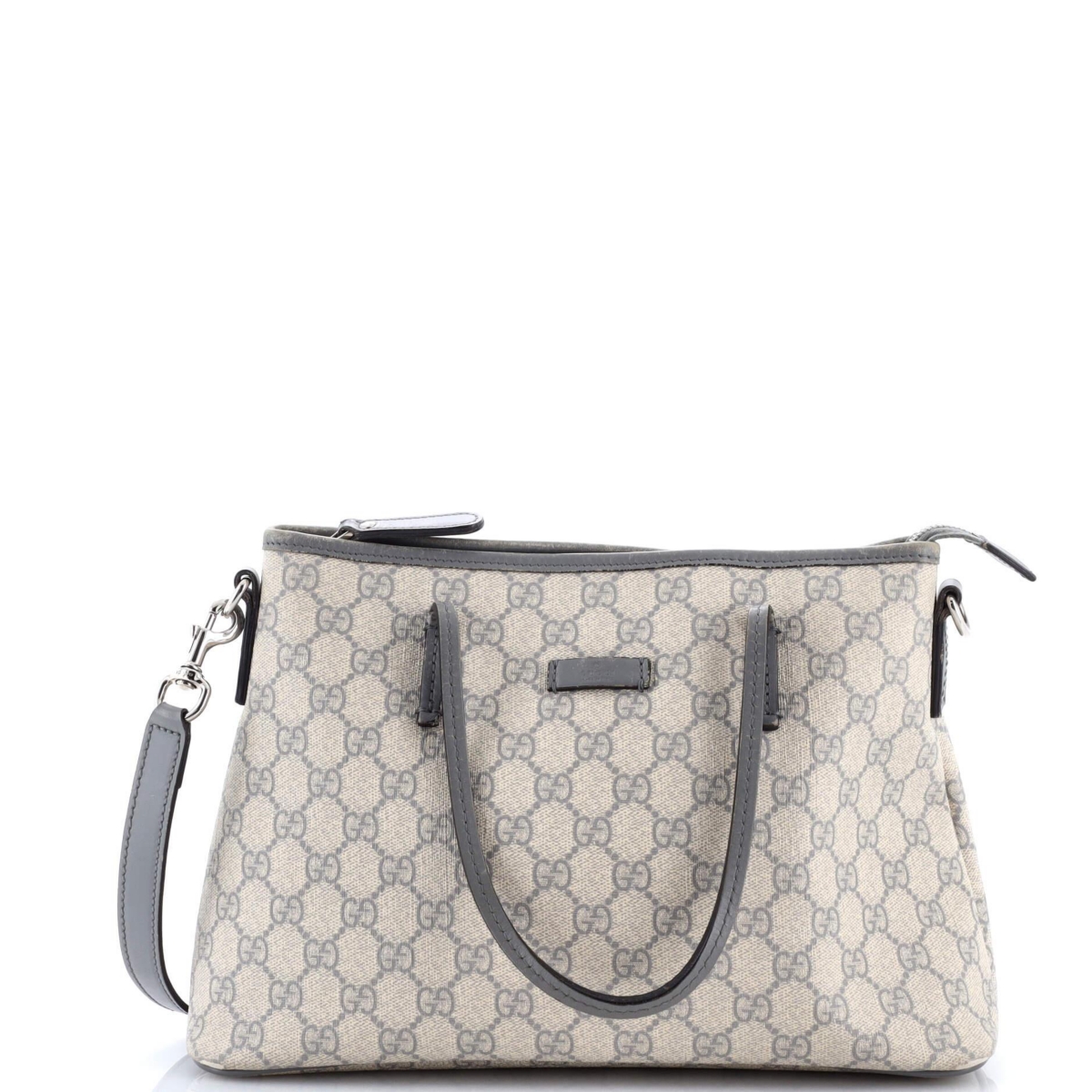 Click here for Pre-Owned Gucci Medium Convertible Zip Tote Gg Coa... prices