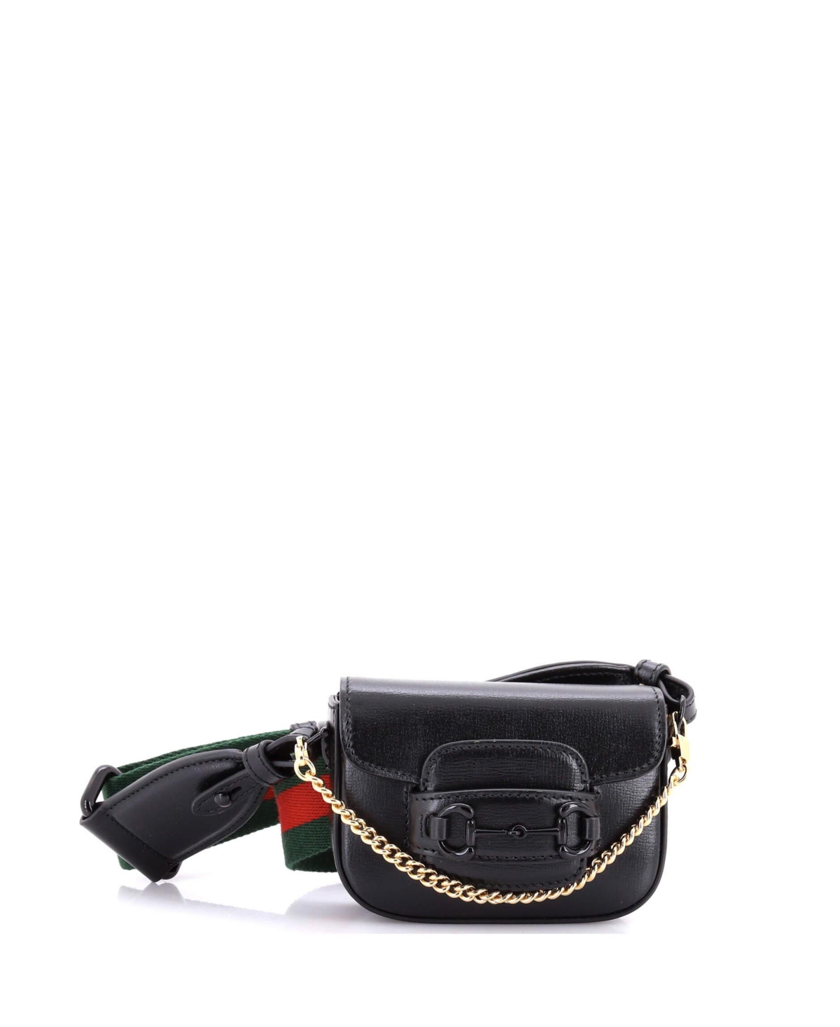 Click here for Pre-Owned Gucci Horsebit 1955 Flap Wallet with Str... prices