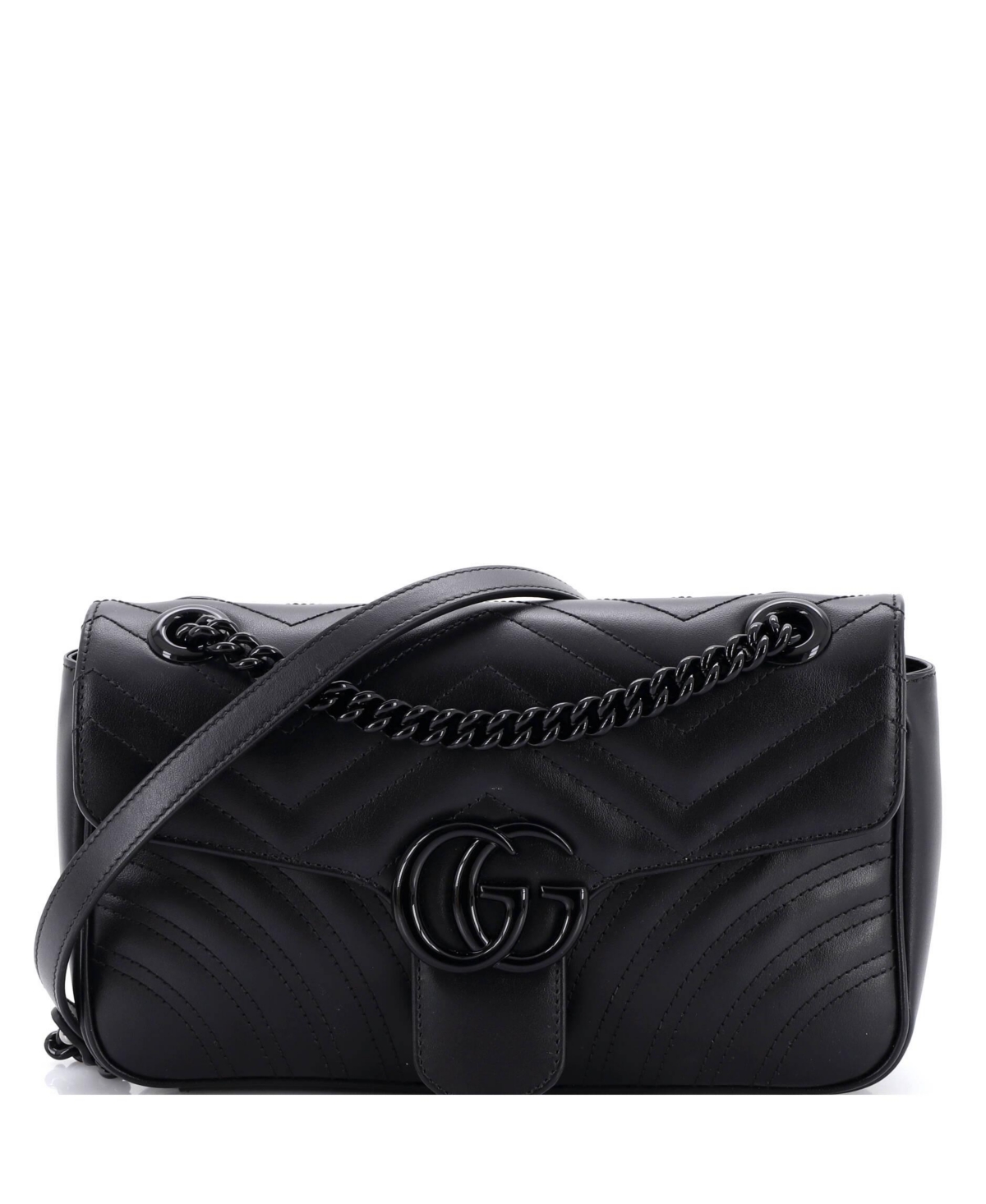 Click here for Pre-Owned Gucci Medium Gg Marmont Flap Bag Matelas... prices