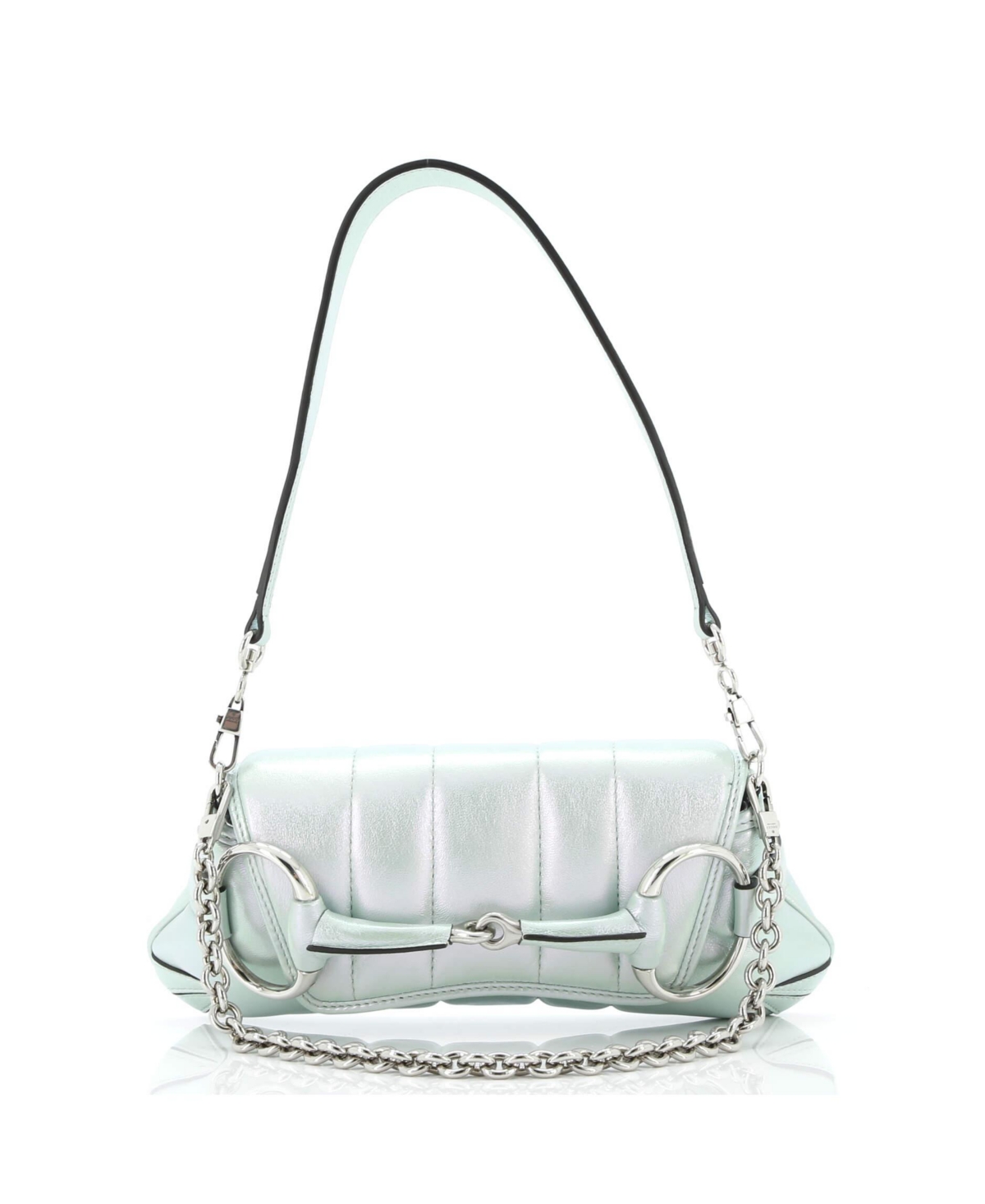 Click here for Pre-Owned Gucci Small Horsebit Chain Shoulder Bag... prices