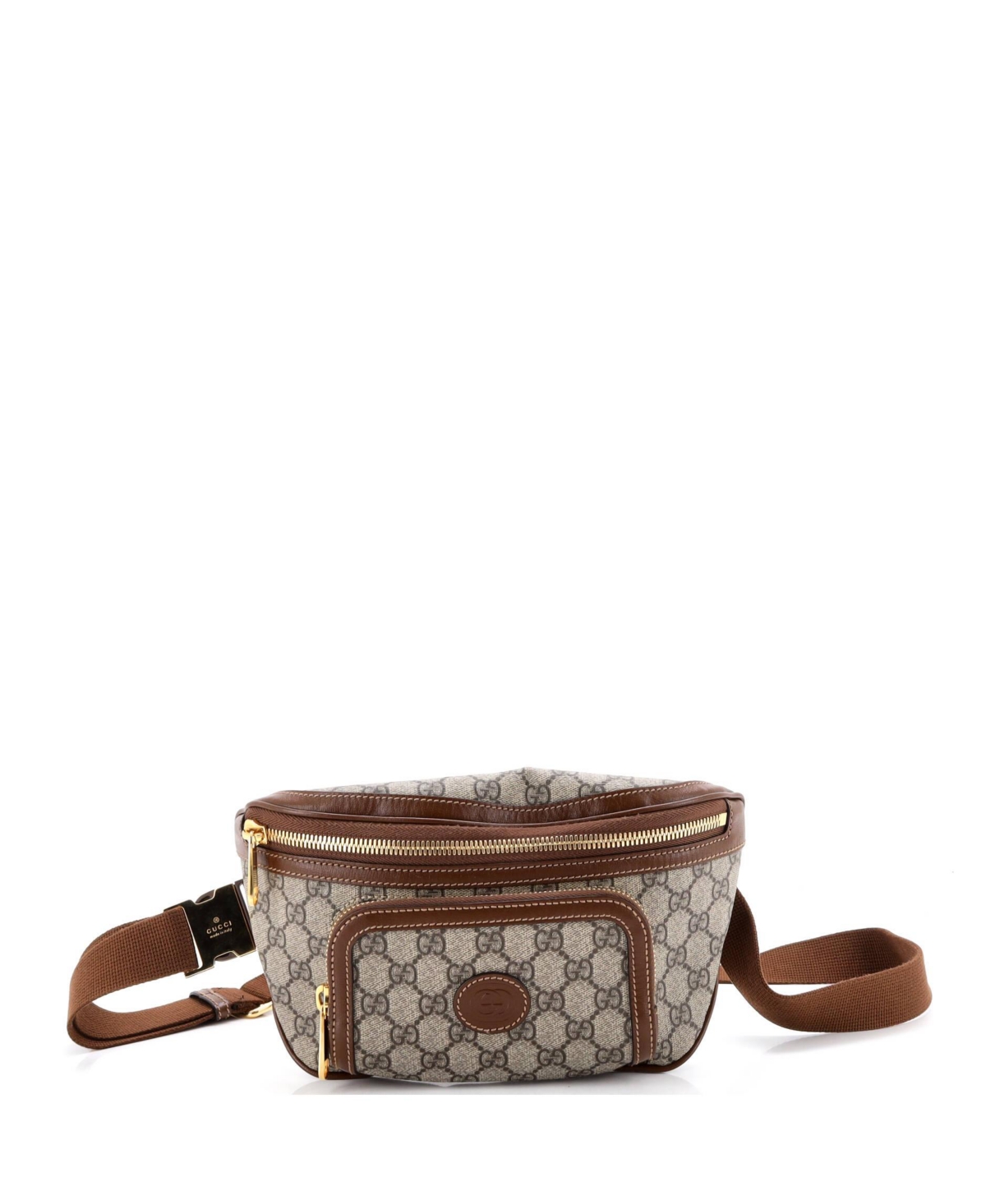 Click here for Pre-Owned Gucci Large Interlocking G Patch Belt Ba... prices