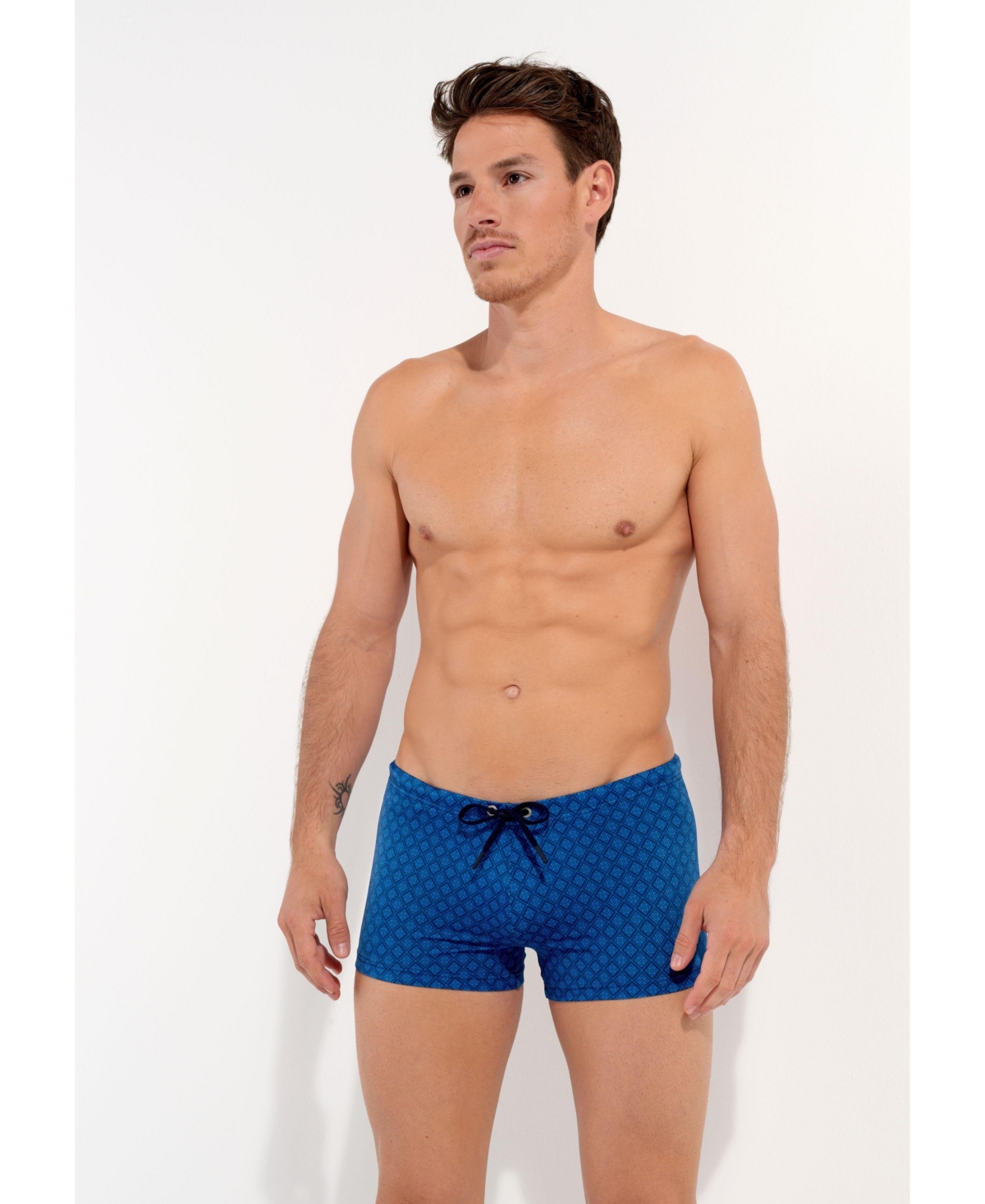 Click here for Hom Mens Hendaye Swim Shorts - blue prices