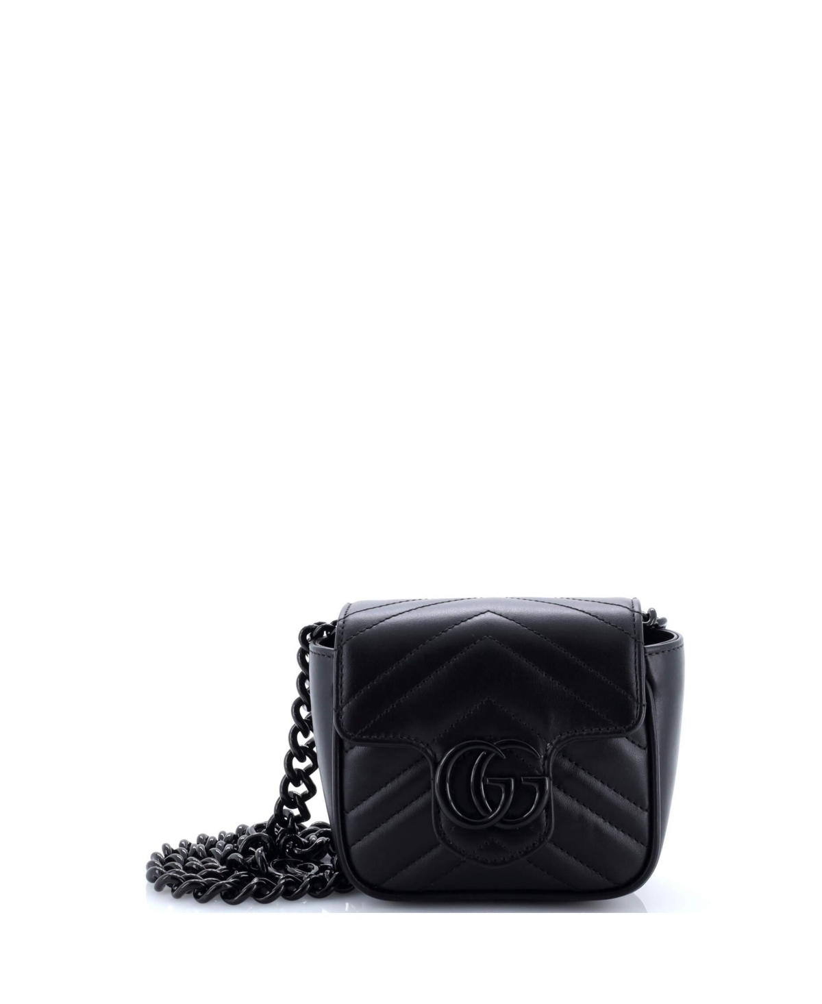 Click here for Pre-Owned Gucci Mini Gg Marmont Flap Belt Bag Mate... prices