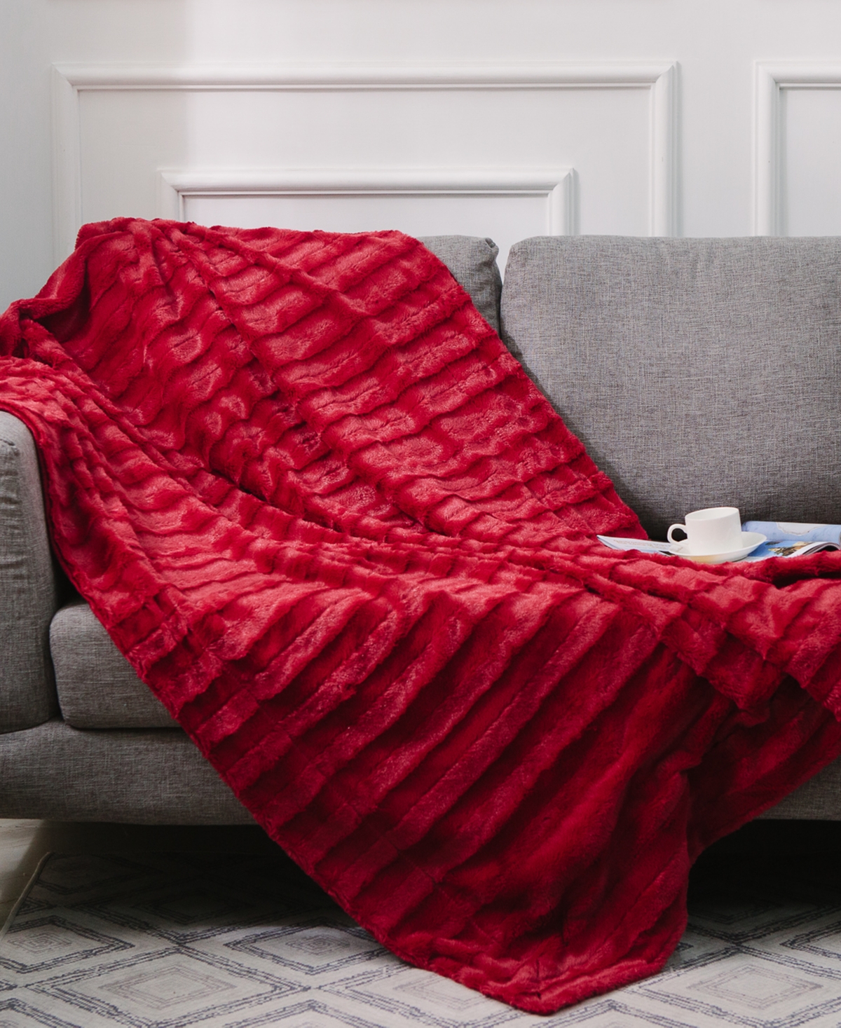 Click here for Cheer Collection Textured Decorative Throw  108 x... prices