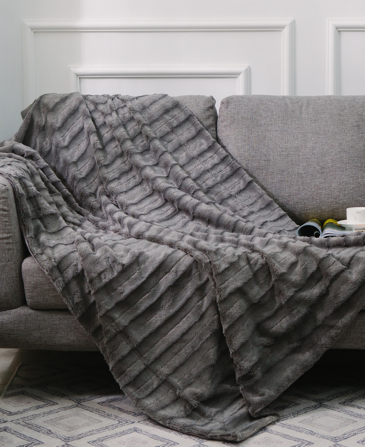 Click here for Cheer Collection Textured Decorative Throw  108 x... prices