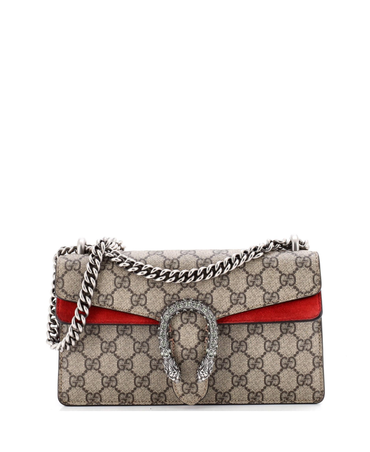 Click here for Pre-Owned Gucci Small Dionysus Bag Gg Coated Canva... prices