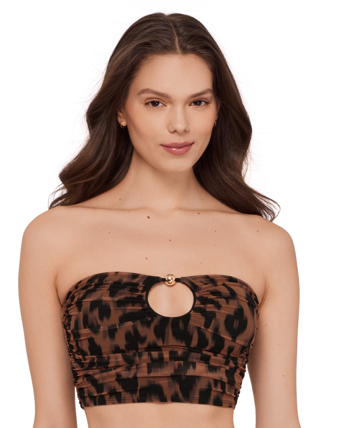 Click here for Steve Madden Womens Gold-Tone Bead Keyhole Tube Bi... prices