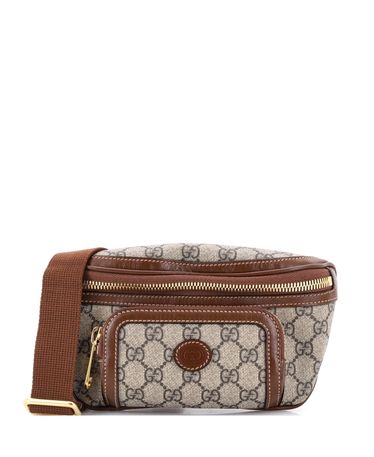 Click here for Pre-Owned Gucci Large Interlocking G Patch Belt Ba... prices