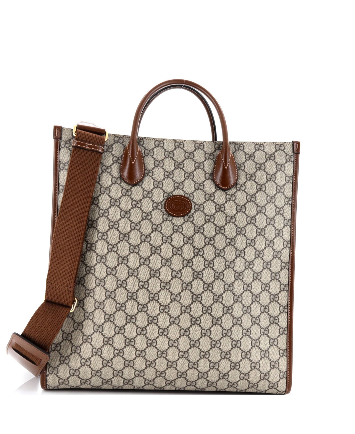Click here for Pre-Owned Gucci Vertical Interlocking G Tote Gg Co... prices