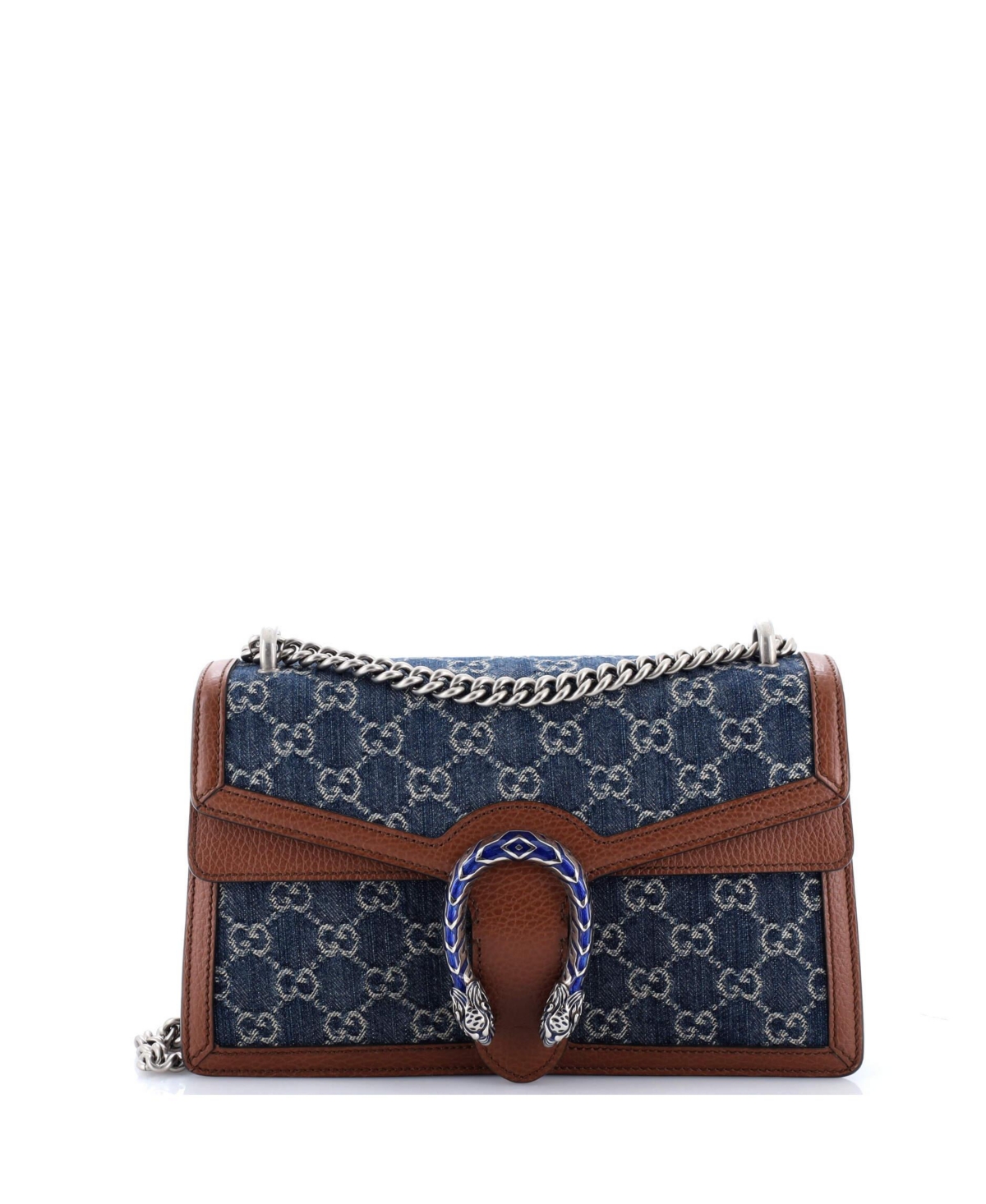 Click here for Pre-Owned Gucci Small Dionysus Bag Gg Denim - Blue prices