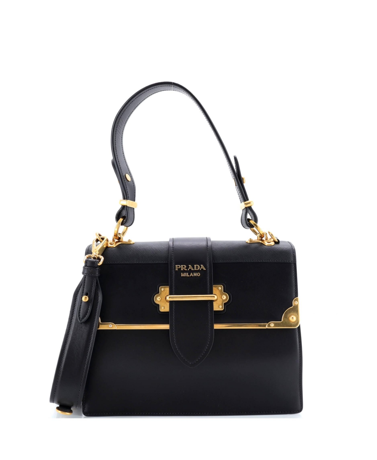 Click here for Pre-Owned Prada Medium Cahier Convertible Shoulder... prices
