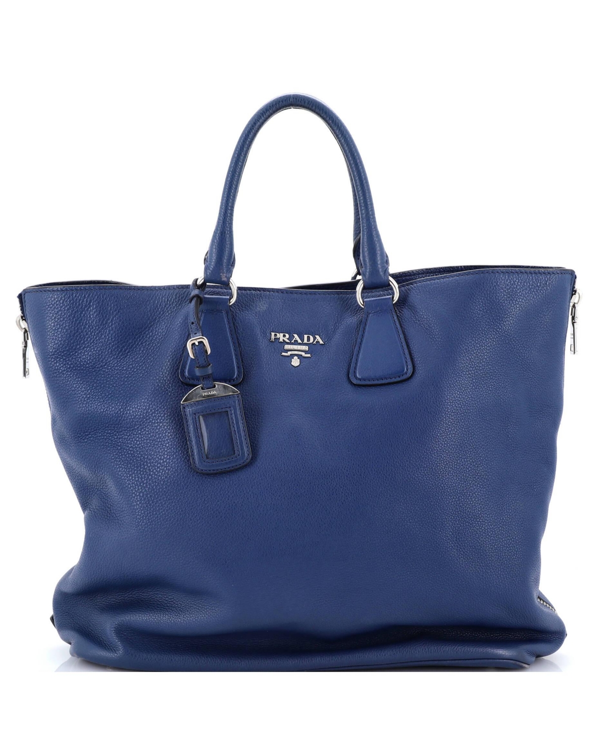 Click here for Pre-Owned Prada Medium Side Zip Convertible Tote V... prices