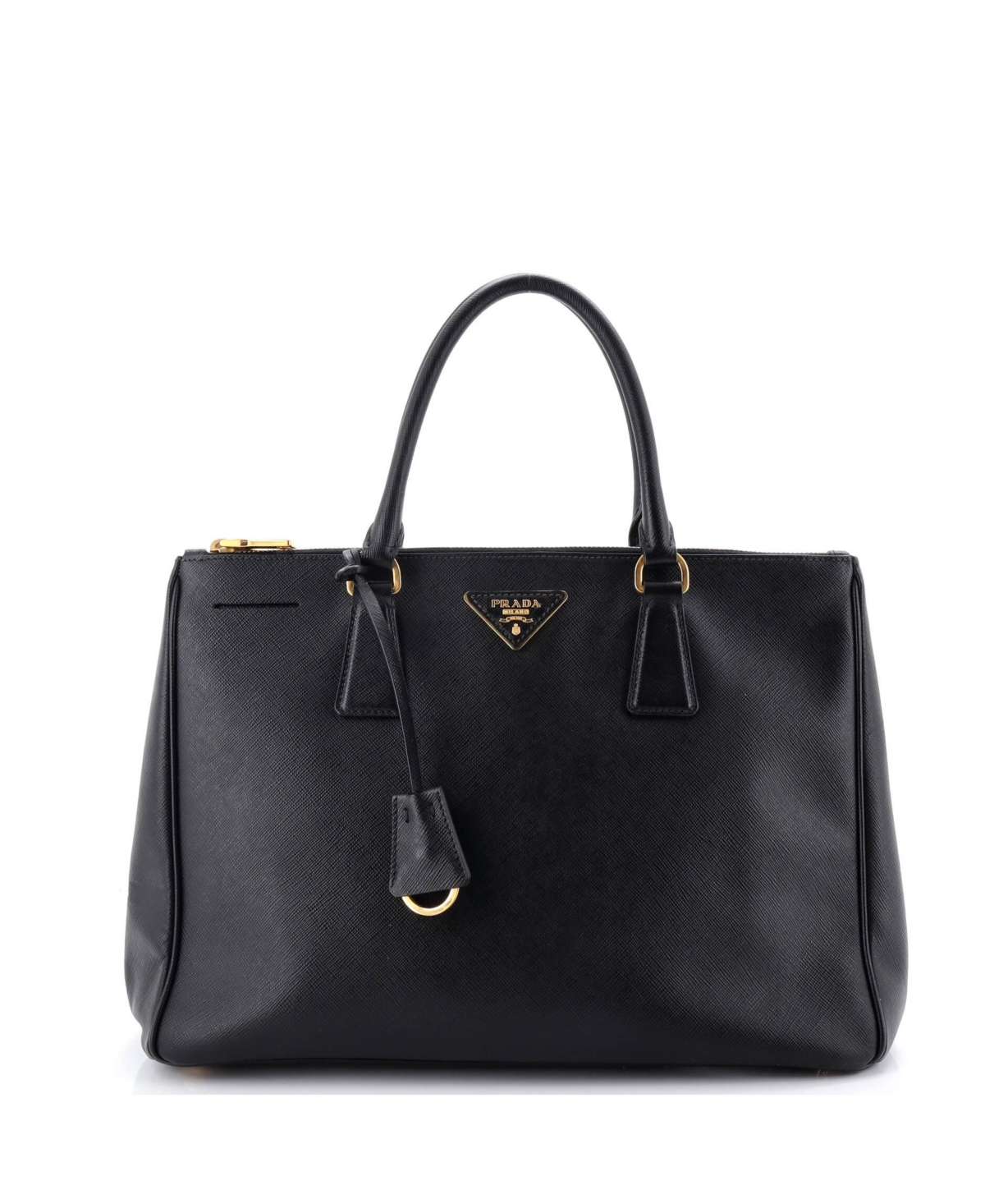 Click here for Pre-Owned Prada Medium Double Zip Lux Tote Saffian... prices