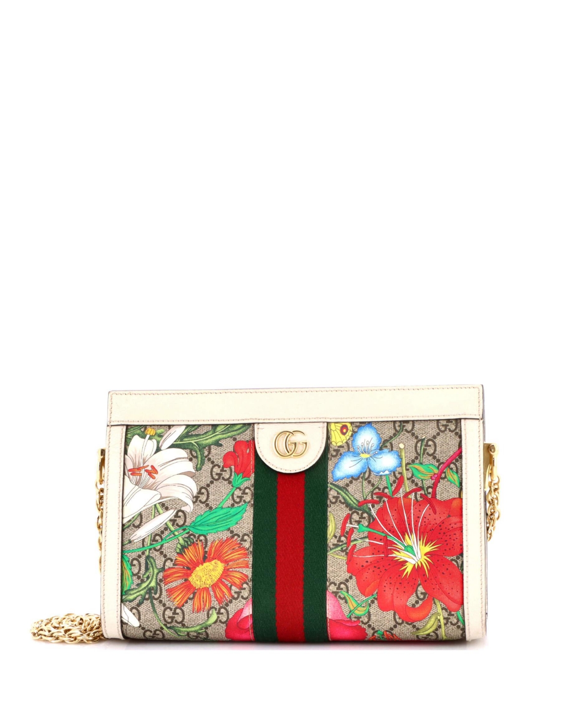 Click here for Pre-Owned Gucci Small Ophidia Chain Shoulder Bag F... prices