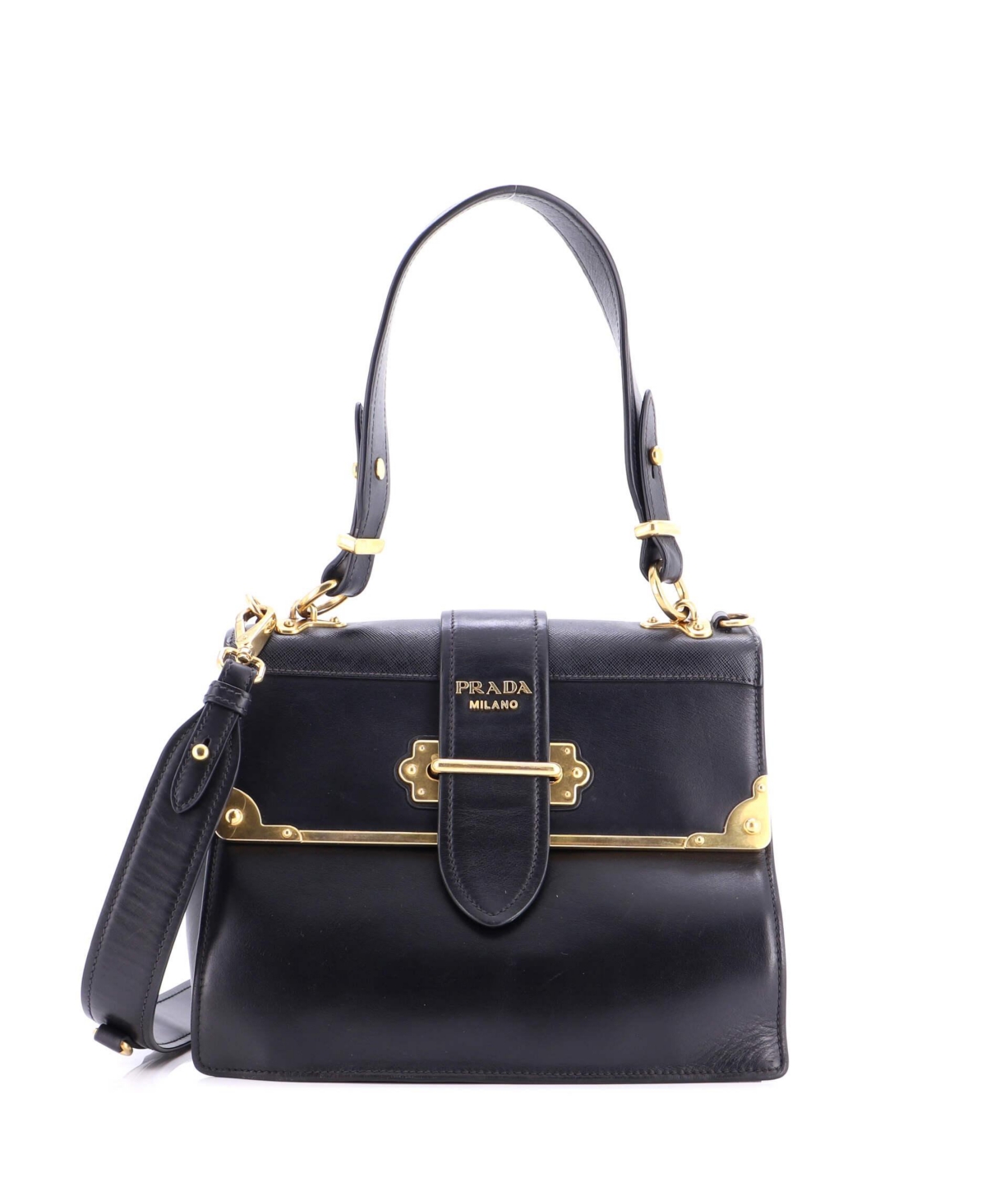 Click here for Pre-Owned Prada Medium Cahier Convertible Shoulder... prices