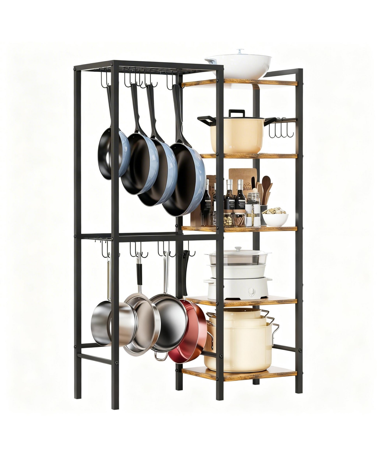 Click here for Yigii 5-Tier Pot Pan Organizer shelve with Hooks H... prices